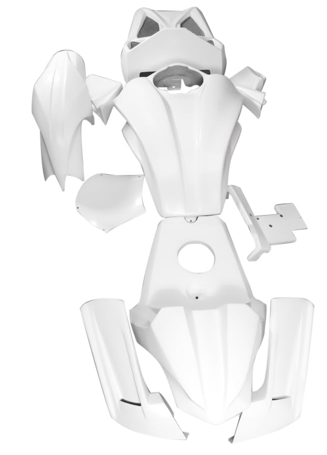 VROD V-Rod 2007-UP MUSCLE HARLEY BODY KIT TANK RADIATOR AIR BOX SEAT ...