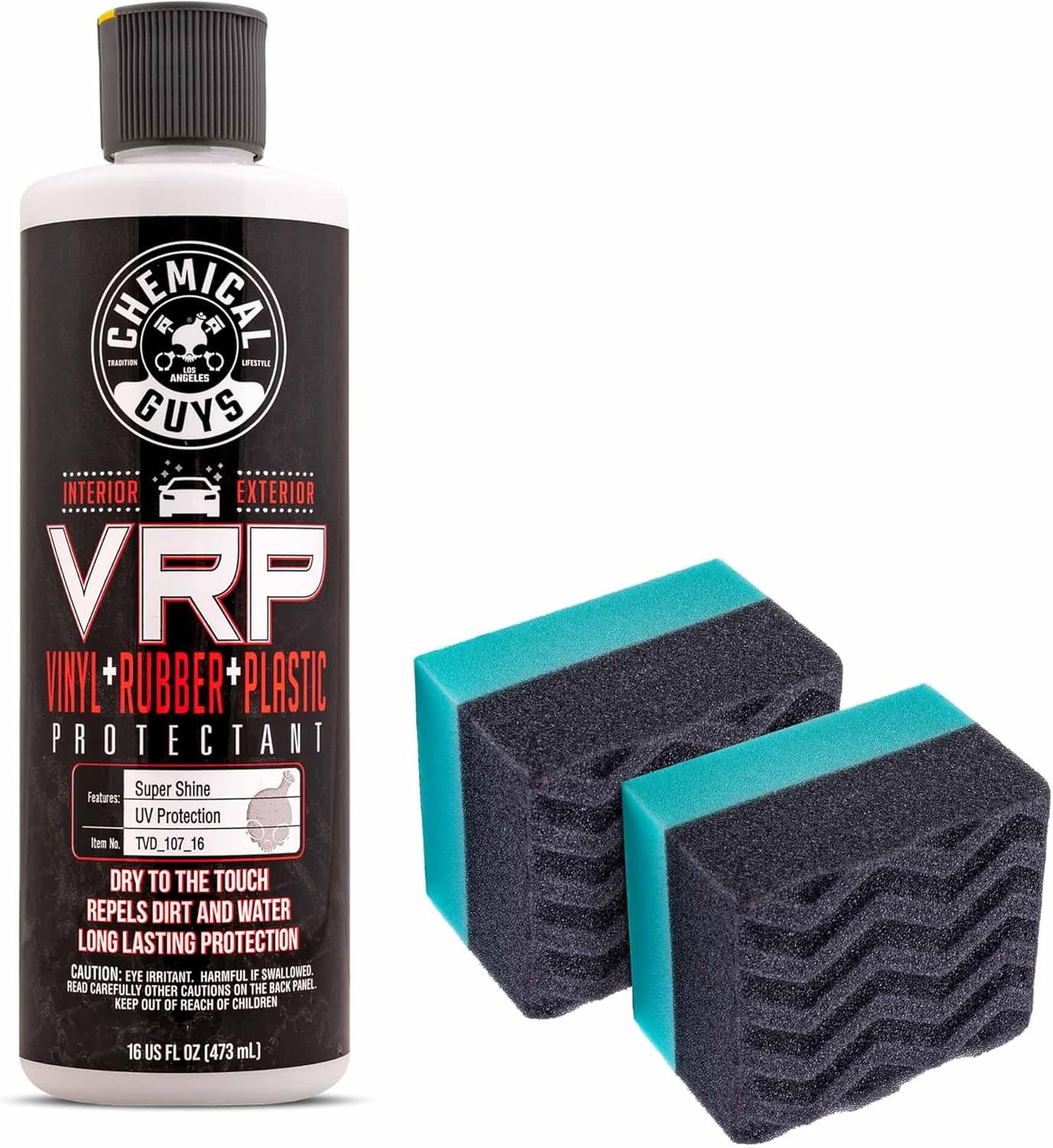 VRP Protectant & WonderWave Applicators Kit - 16 oz Vinyl, Rubber, and ...