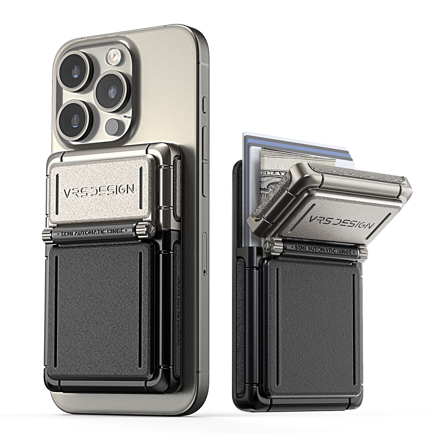 VRS DESIGN MagSquare Magnetic Wallet Card Holder for Magsafe Compatible ...