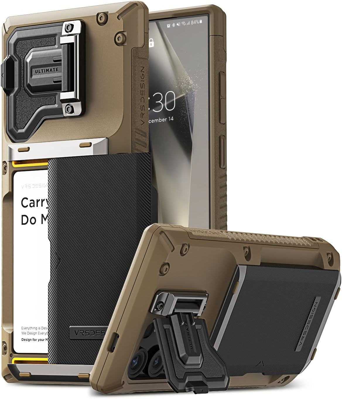VRS DESIGN Phone Case for Galaxy S24 Ultra (2024) [Damda Glide DuoGuard ...