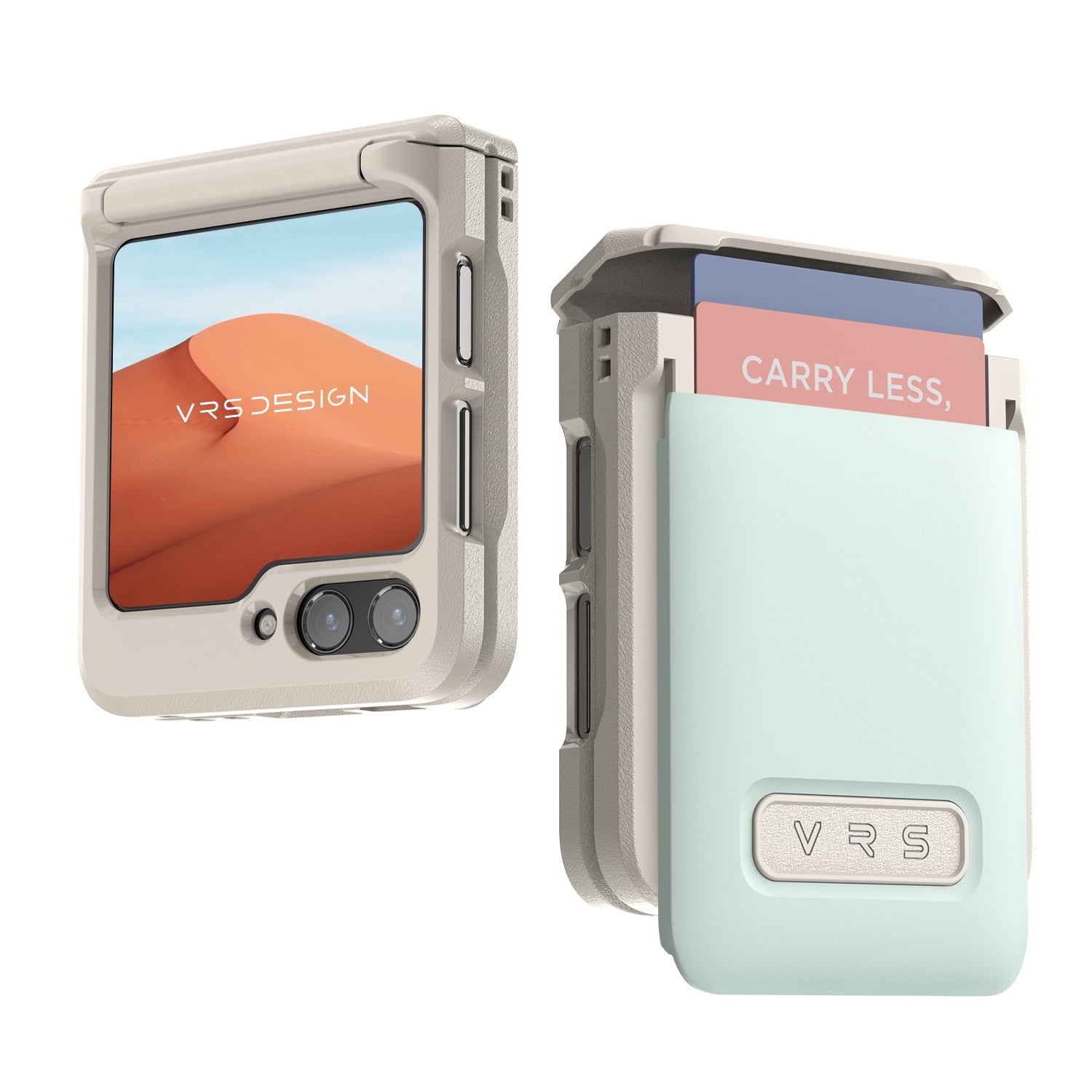 VRS DESIGN Phone Case for Galaxy Z Flip 6 (2024), [D-Wallet Pebble ...