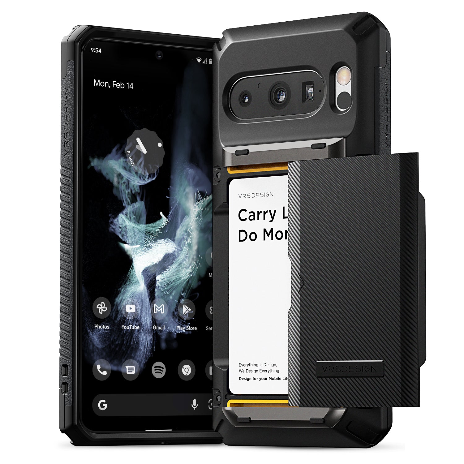 Zizo Slide Out Wallet Pouch For Google Pixel XL - Thin Lightweight All ...