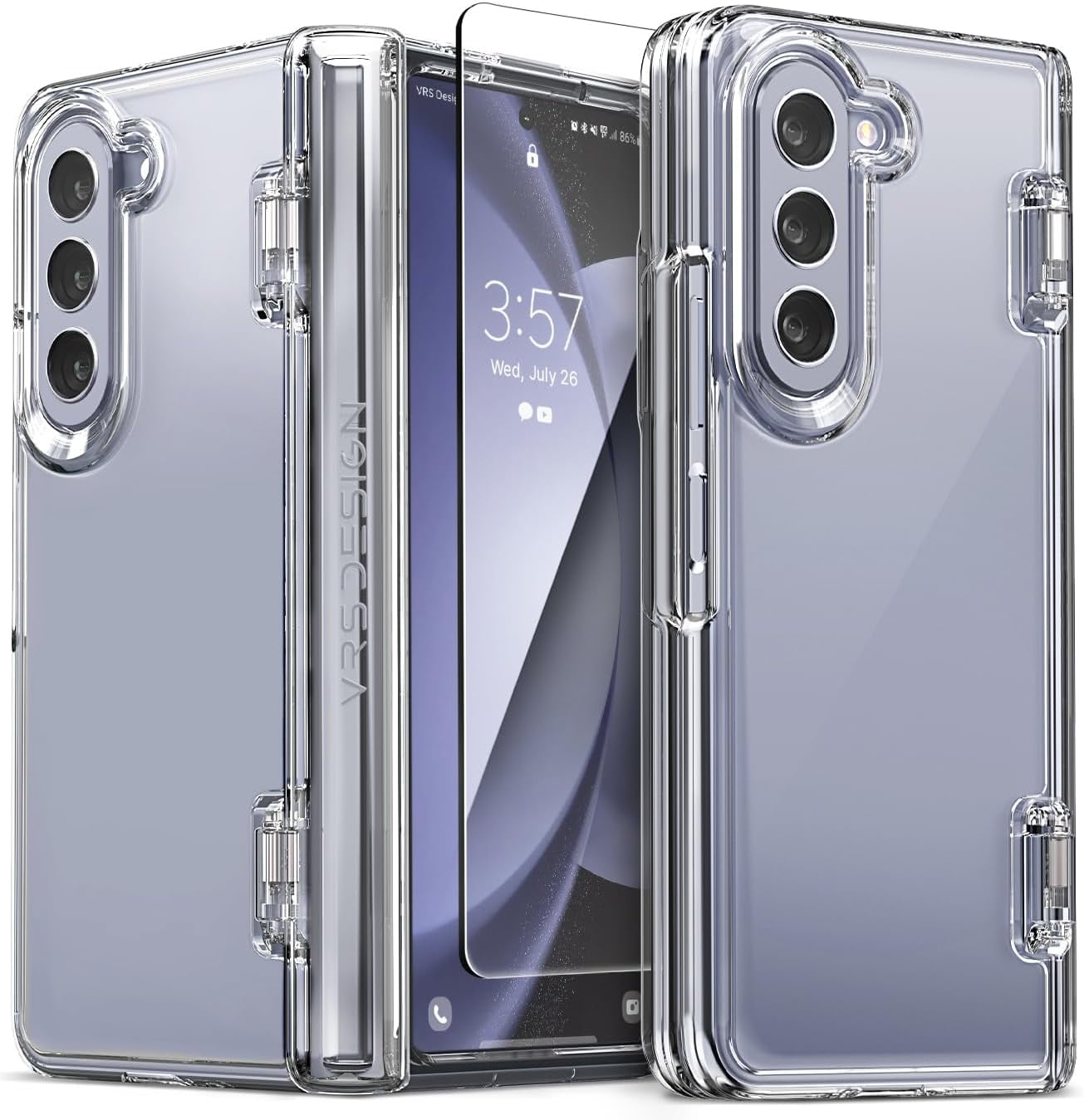 VRS Design Phone Case for Galaxy Z Fold 5 5G, [Simpli Fit Crystal ...
