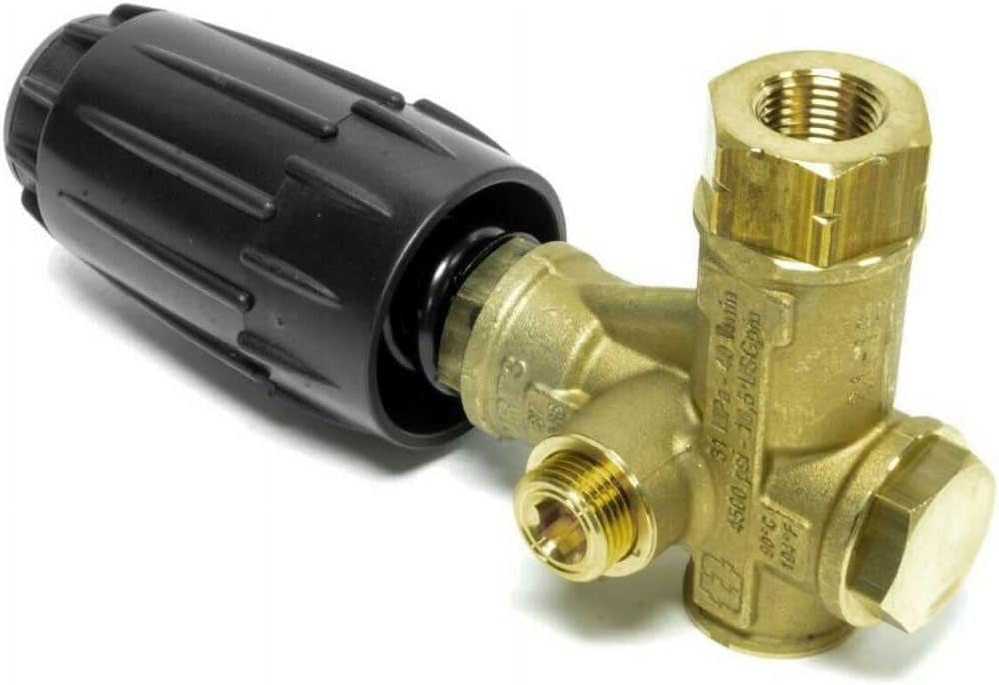 VRT3 Adjustable Unloader for Pressure Washer Pump 4500 PSI (Black) EZ ...