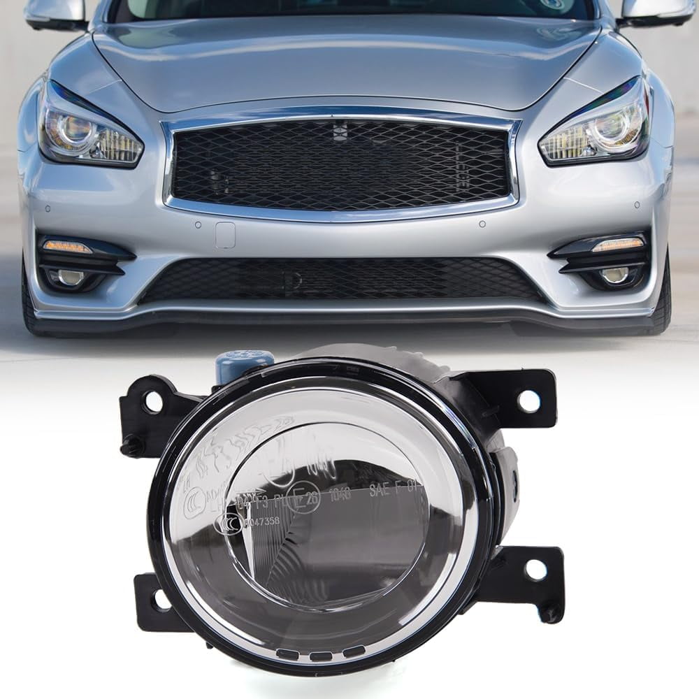 VRracing Front Bumper Mounted Fog Light Daytime Driving Light Lamp Assembly Left Driver Side ...