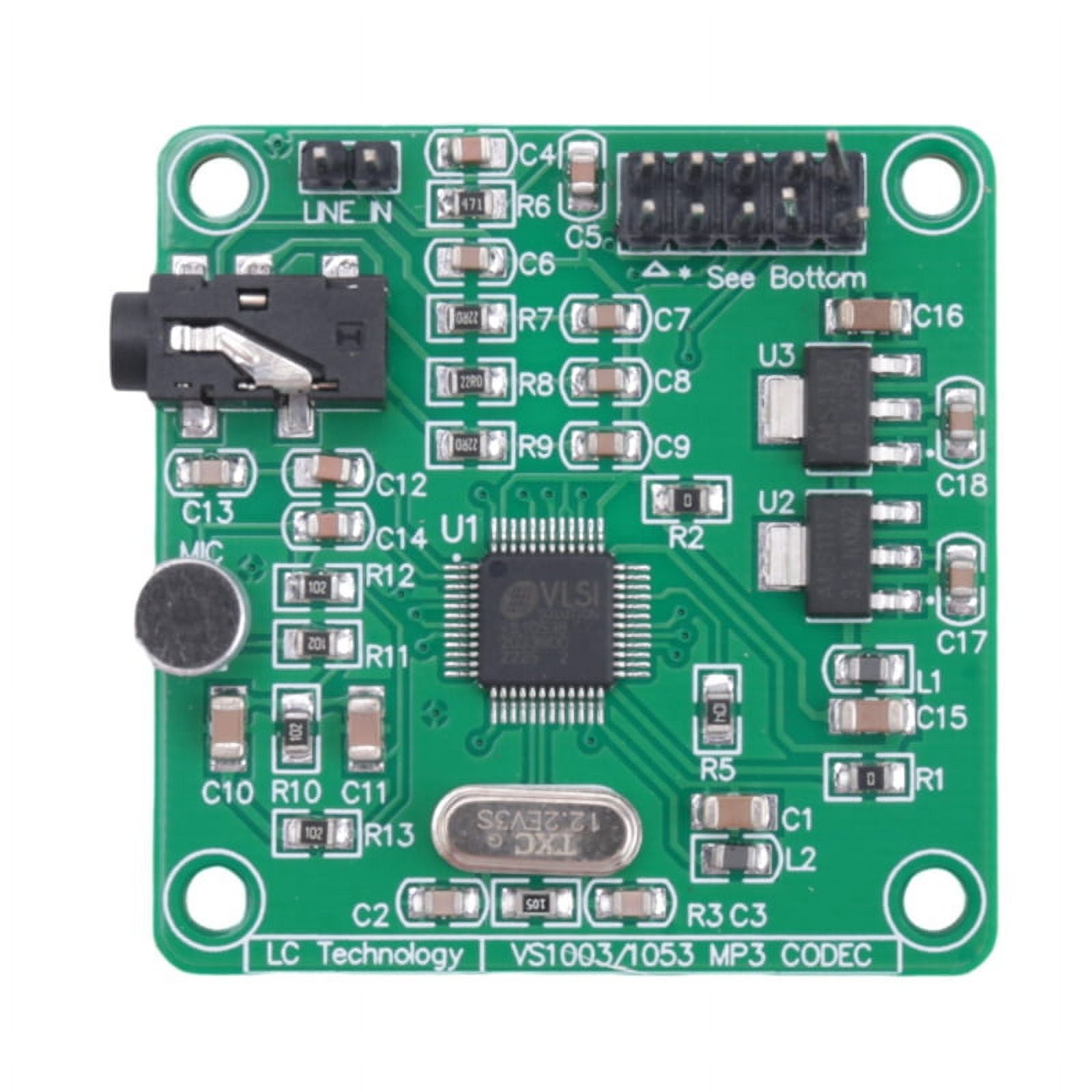 Vs1053 Mp3 Module Development Board With On Board Recording Function Spi Interface