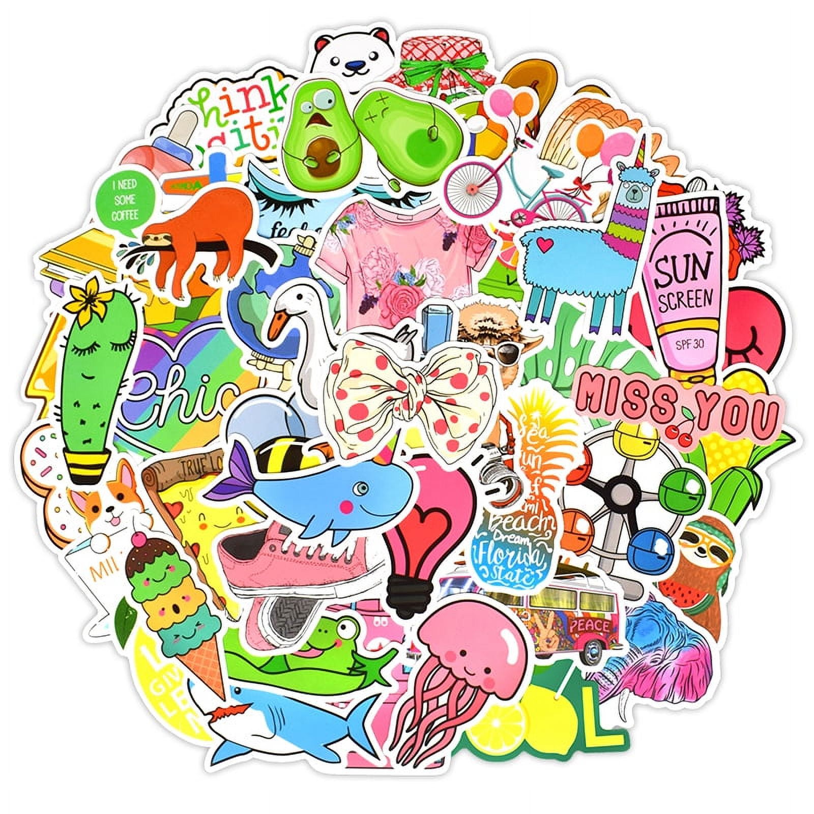 VSCO Girl Stickers for Water Bottles Waterproof Stickers Cute Girl ...