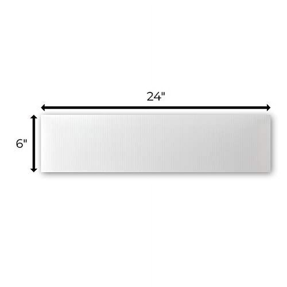 VSE | 6x24 Inxh Blank Lawn Sign Riders/Sign Toppers | Includes 6x12 ...