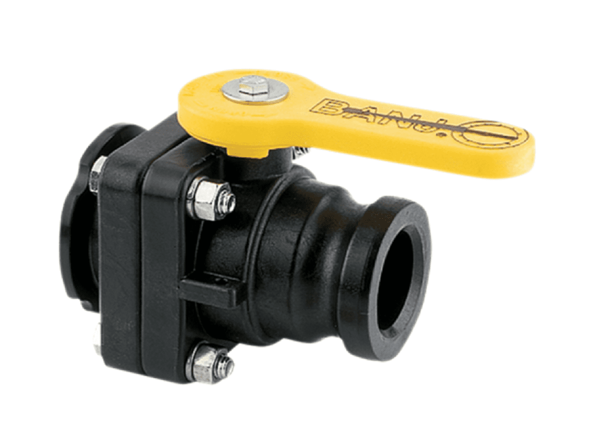 Banjo Manual 2-Way Ball Valve,Flange,Polypro VSF200CF - Walmart.com