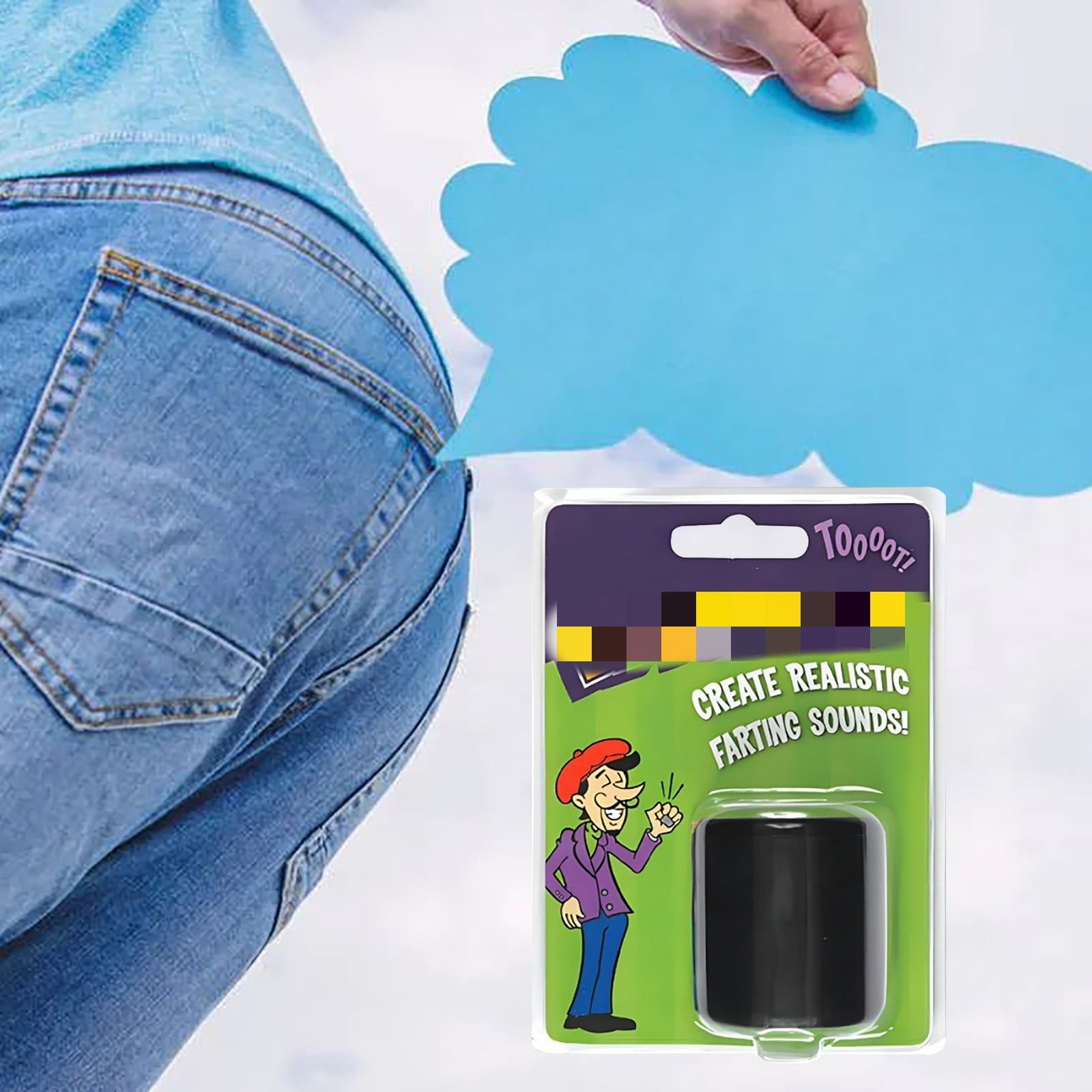 VSFAOV Black Novelty Squeeze Pooter, Practical Jokes Prank Farting ...