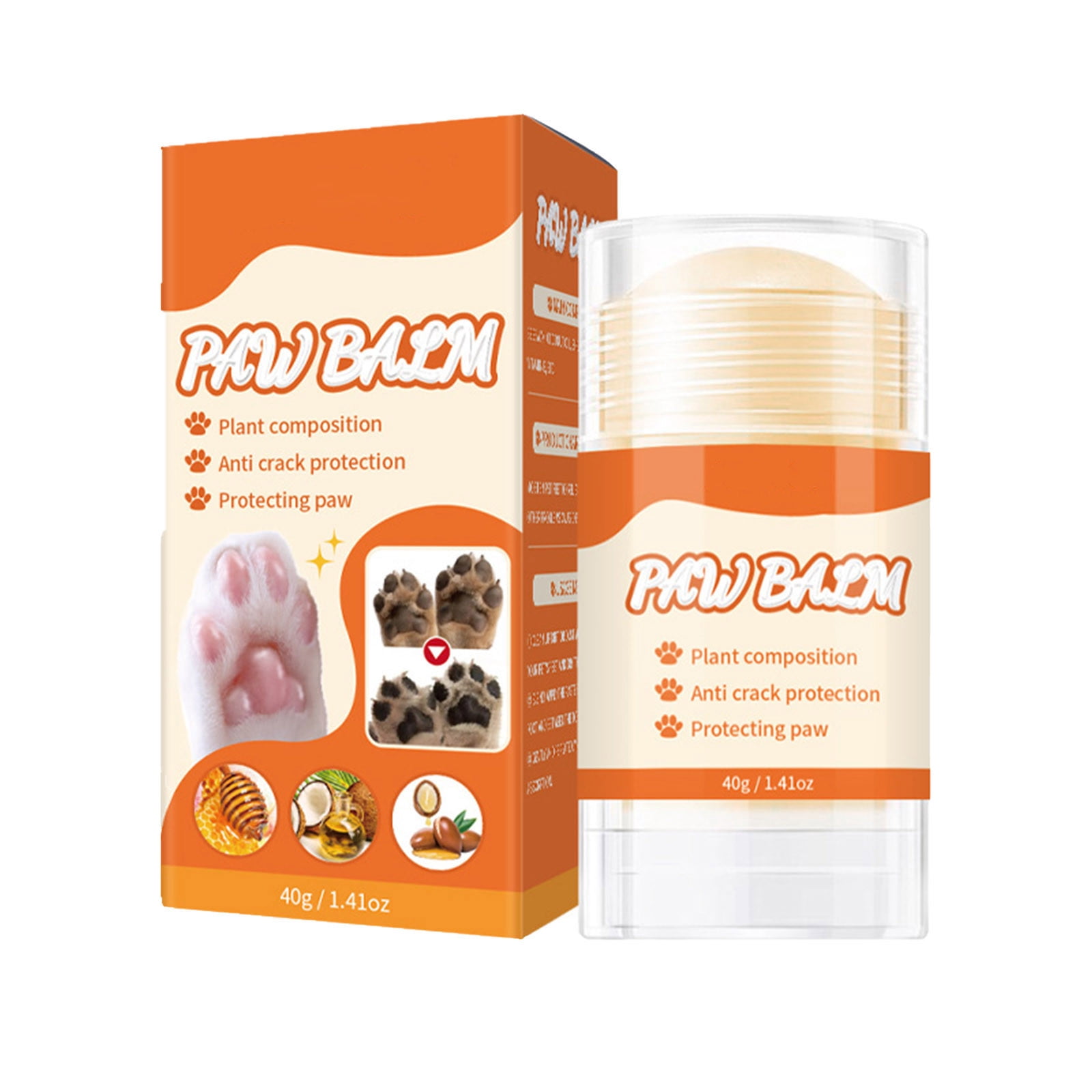 VSFAOV Cat Paw Butter 1.4 oz Balm for Cats Dogs Dry Noses and Cracked ...