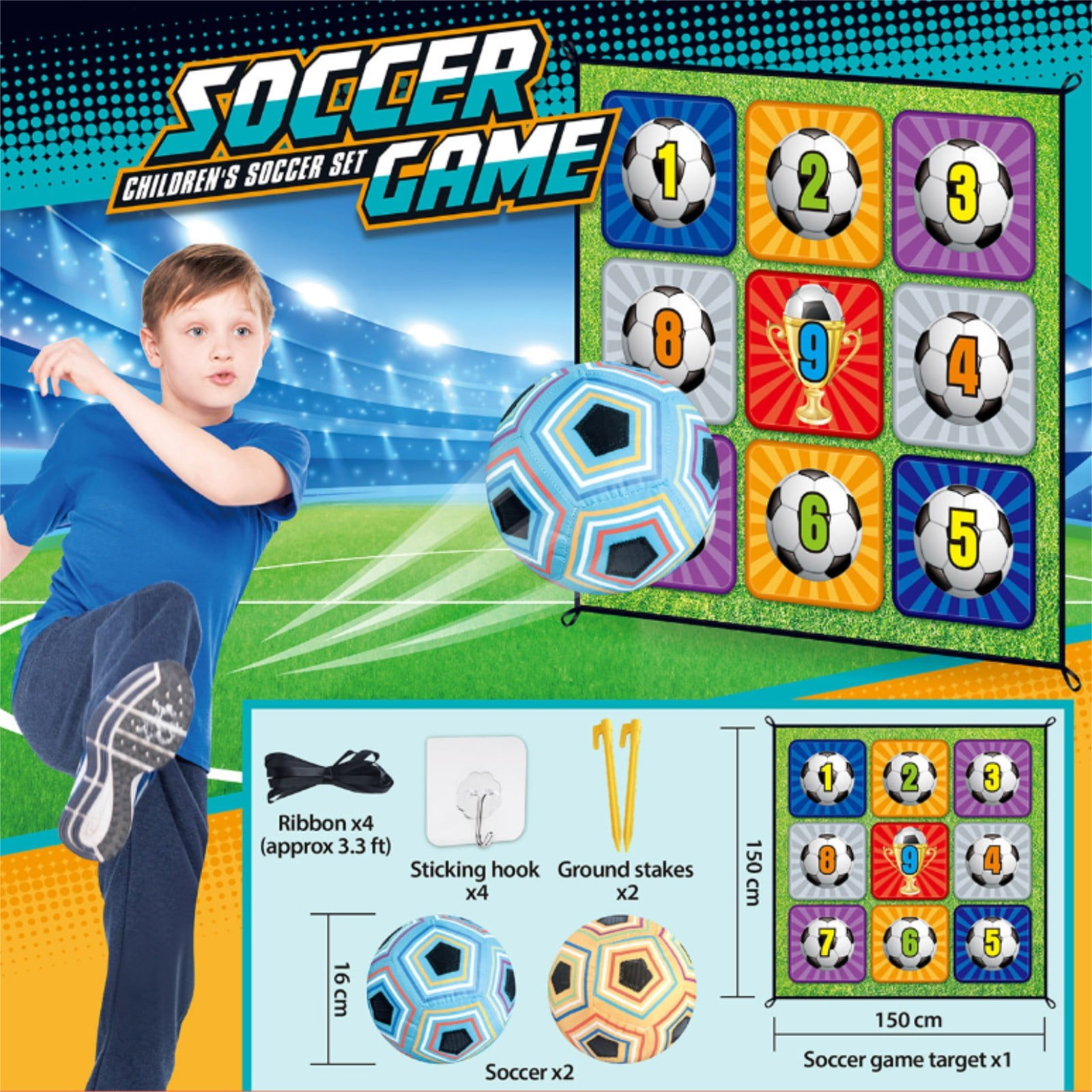 VSFAOV Children's Football Games Indoor And Outdoor Sports Football ...
