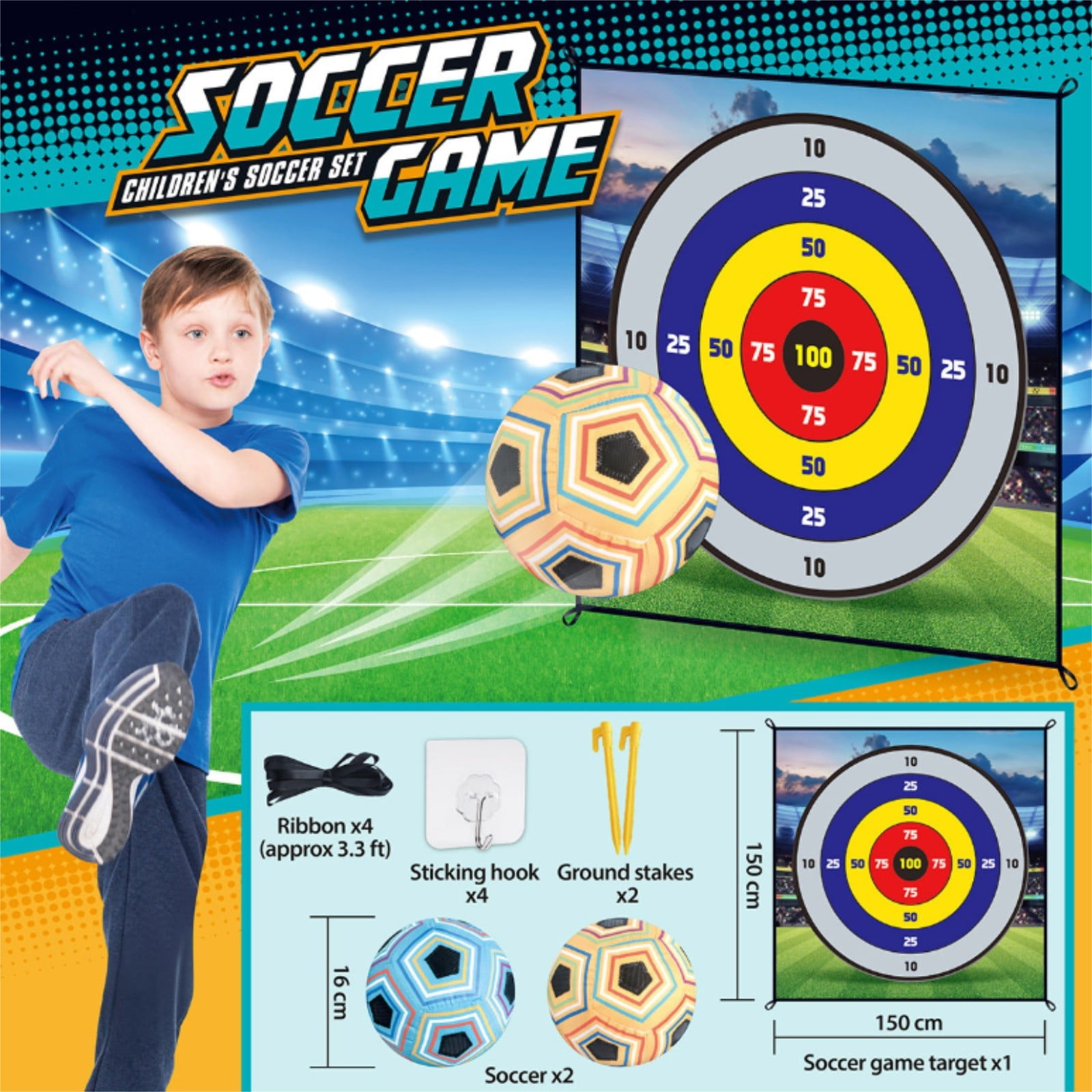 VSFAOV Children's Football Games Indoor And Outdoor Sports Football ...