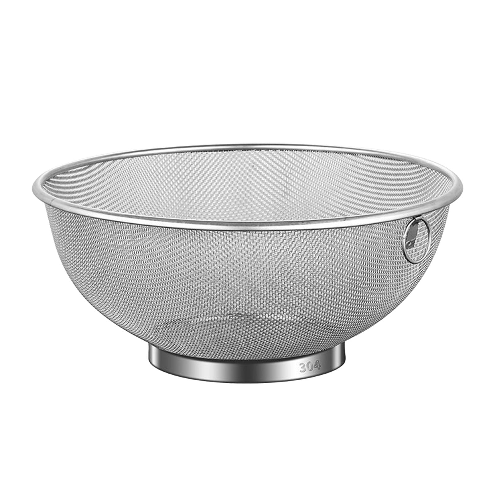 VSFAOV Draining Rice Sieve Colander Fruit Drain Basin Strainer Basket ...