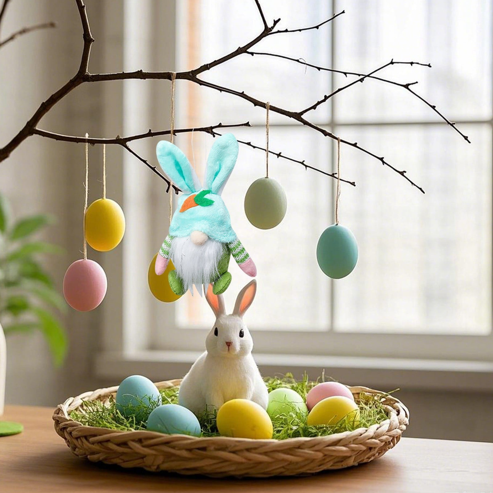 VSFAOV Easter Decorations,Handmade Plush Easter Bunny Tomte Swedish Scandinavian Figurine Elf ...