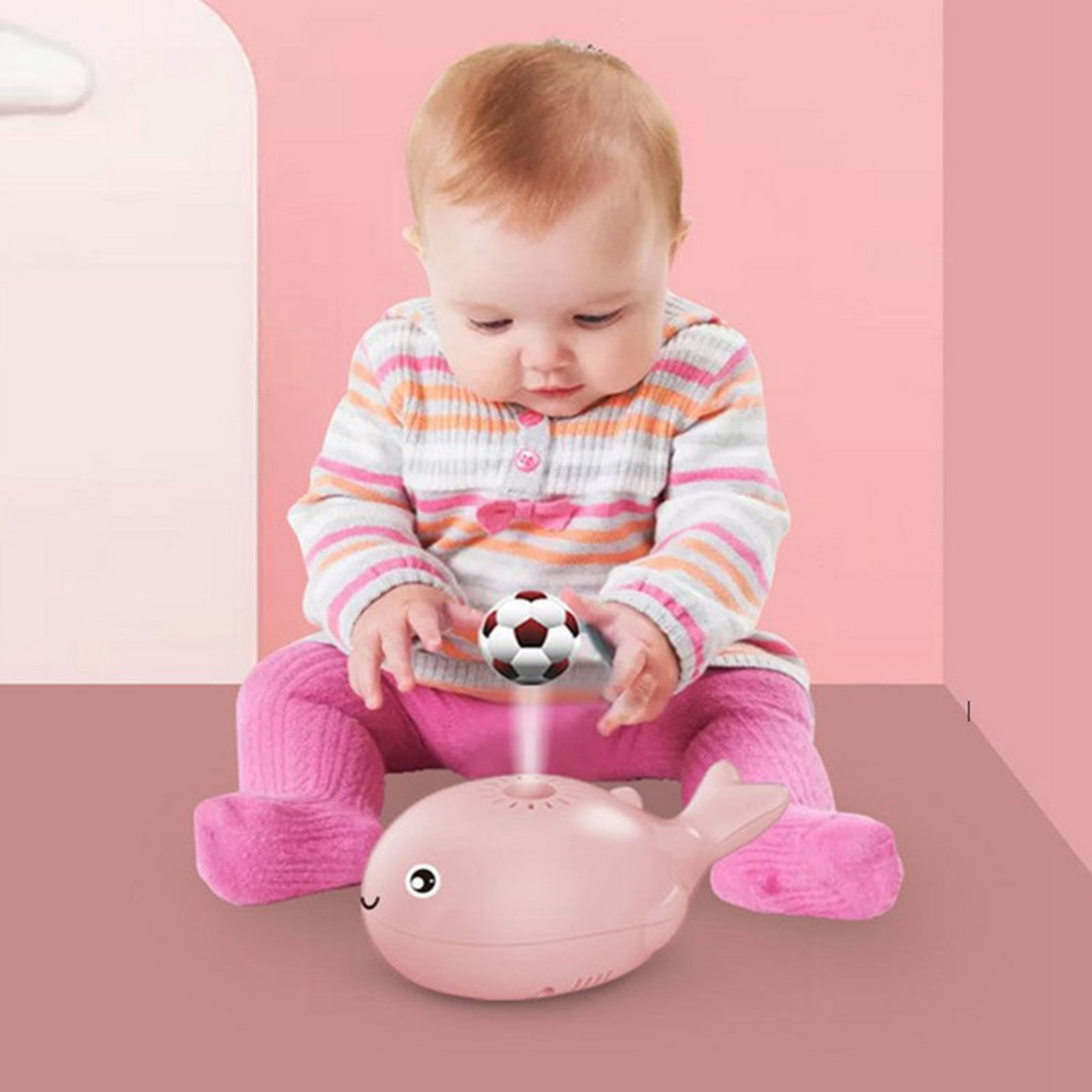 VSFAOV Electric Whale Floating Ball Toys Mini Children's Fan Balancing ...