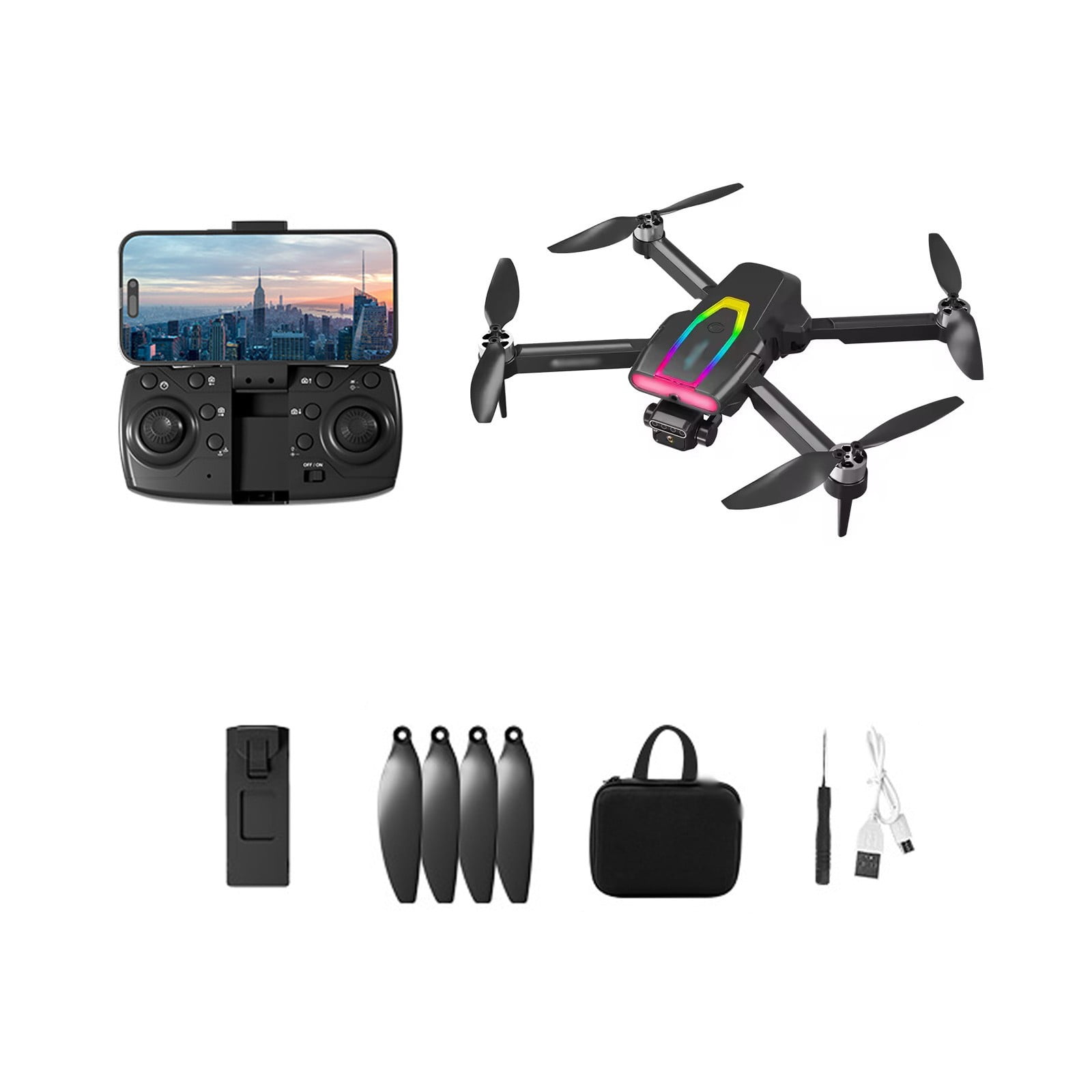 VSFAOV F 199 Two Axis Servo Aerial Photography Four Axis Aircraft Light Brushless Remote Control ...