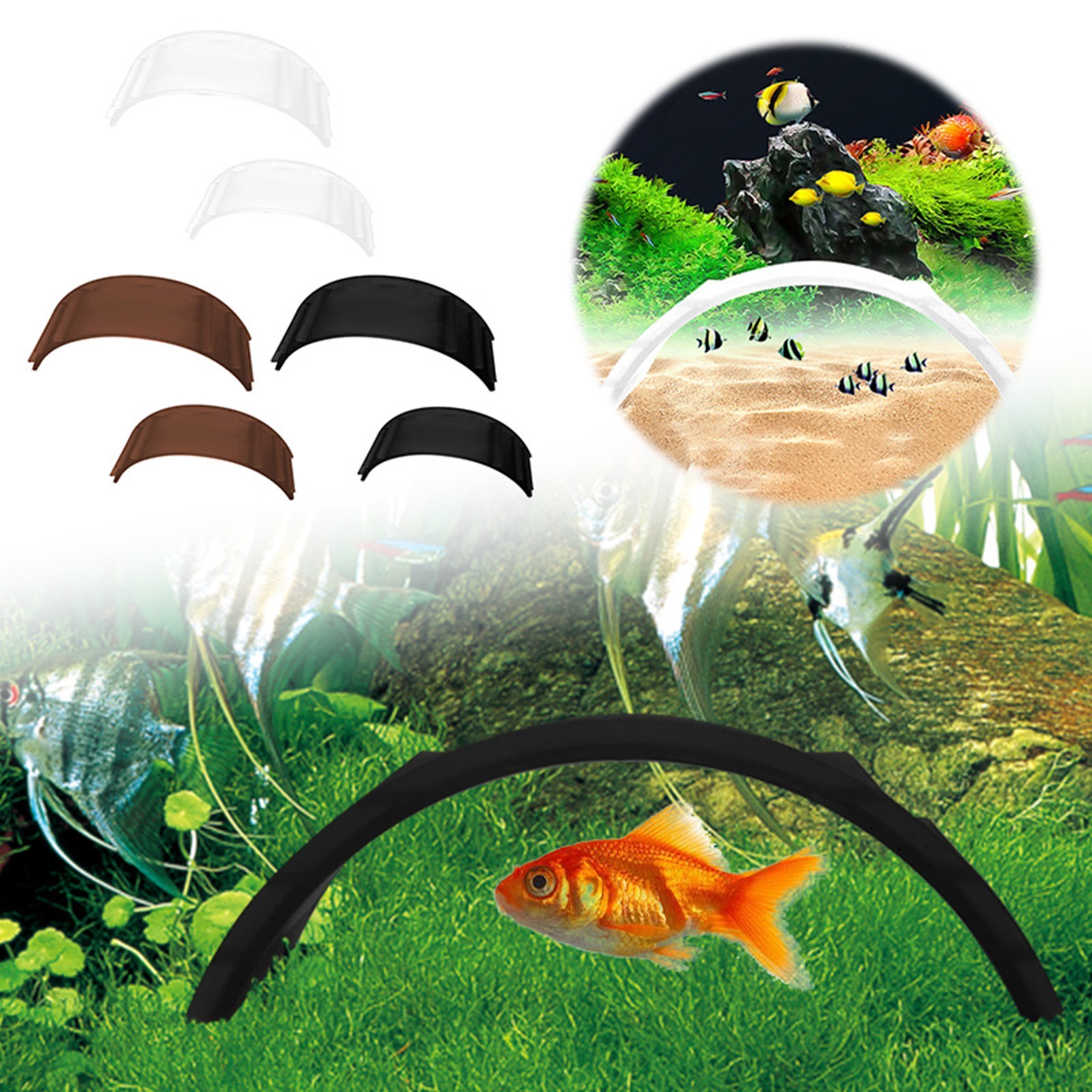 VSFAOV Fish Hiding Hole 3 Color Fish And Hiding Decoration Aquarium ...