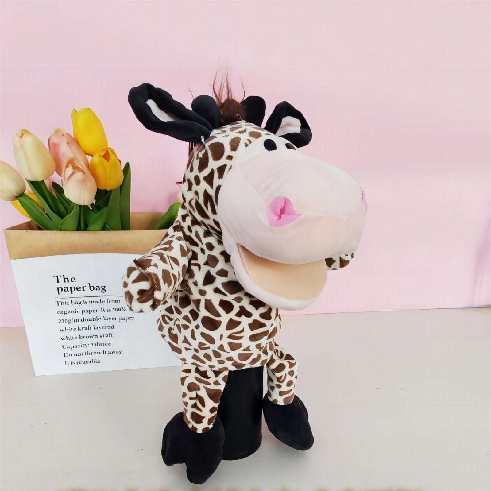 VSFAOV Hippo Puppet Toy For Kids Interactive Storytelling Hand Puppet ...