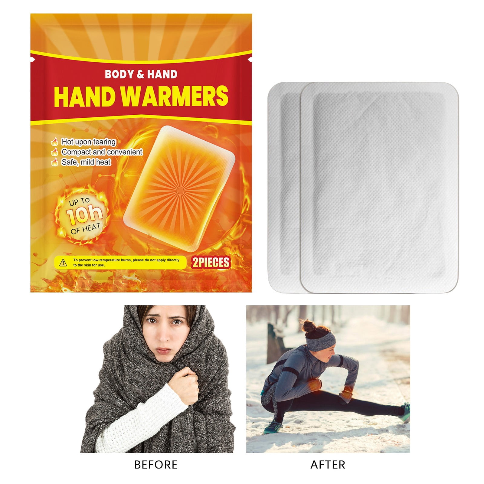 VSFAOV Hot Hand Warmers Long Lasting， Natural Odorless Use Air ...