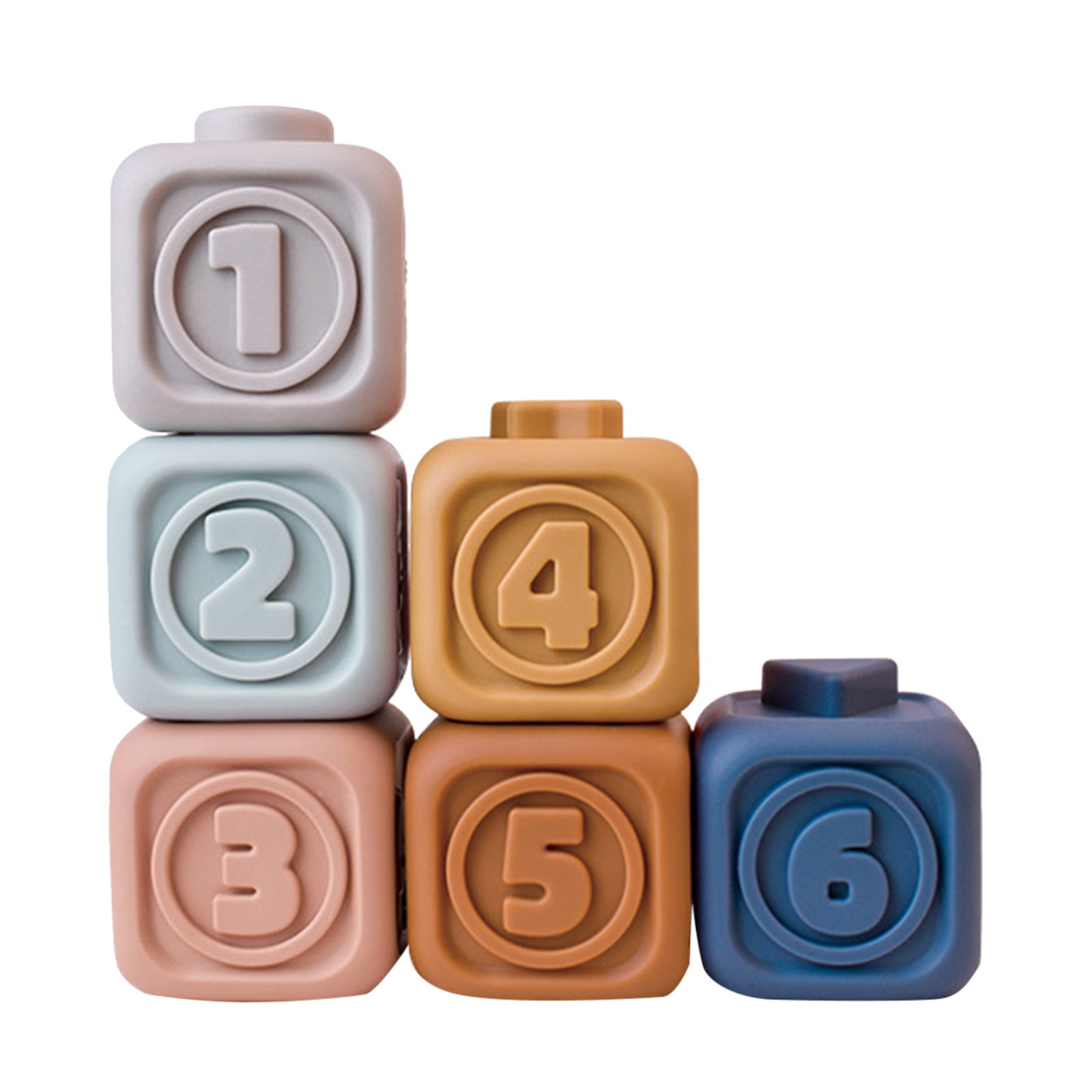 VSFAOV Montessori Stacking Toys Soft Building Blocks for Babies 6-12-18 ...