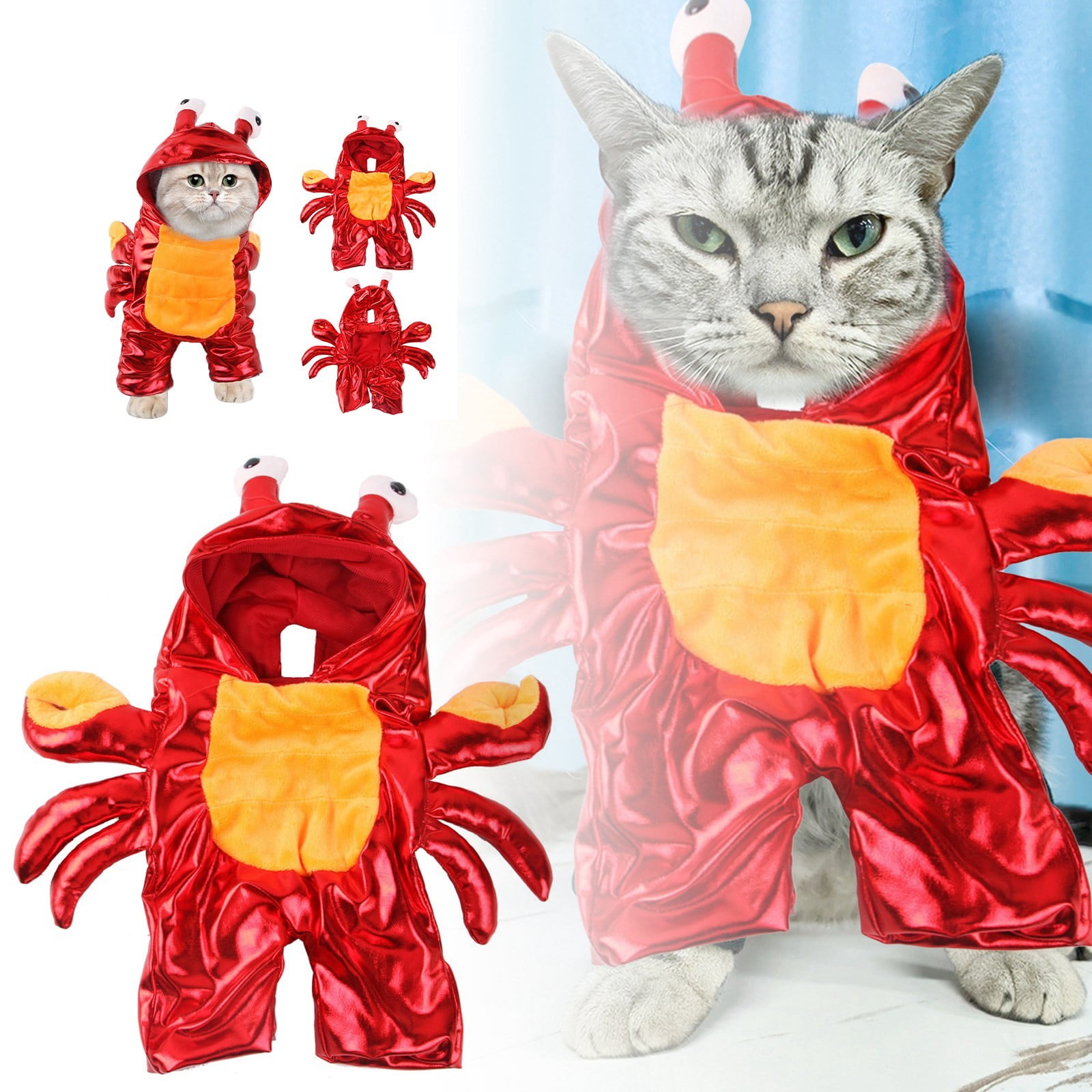 VSFAOV Pet , Real Standing-up Crab Funny Three-Dimensional Dog Cat ...