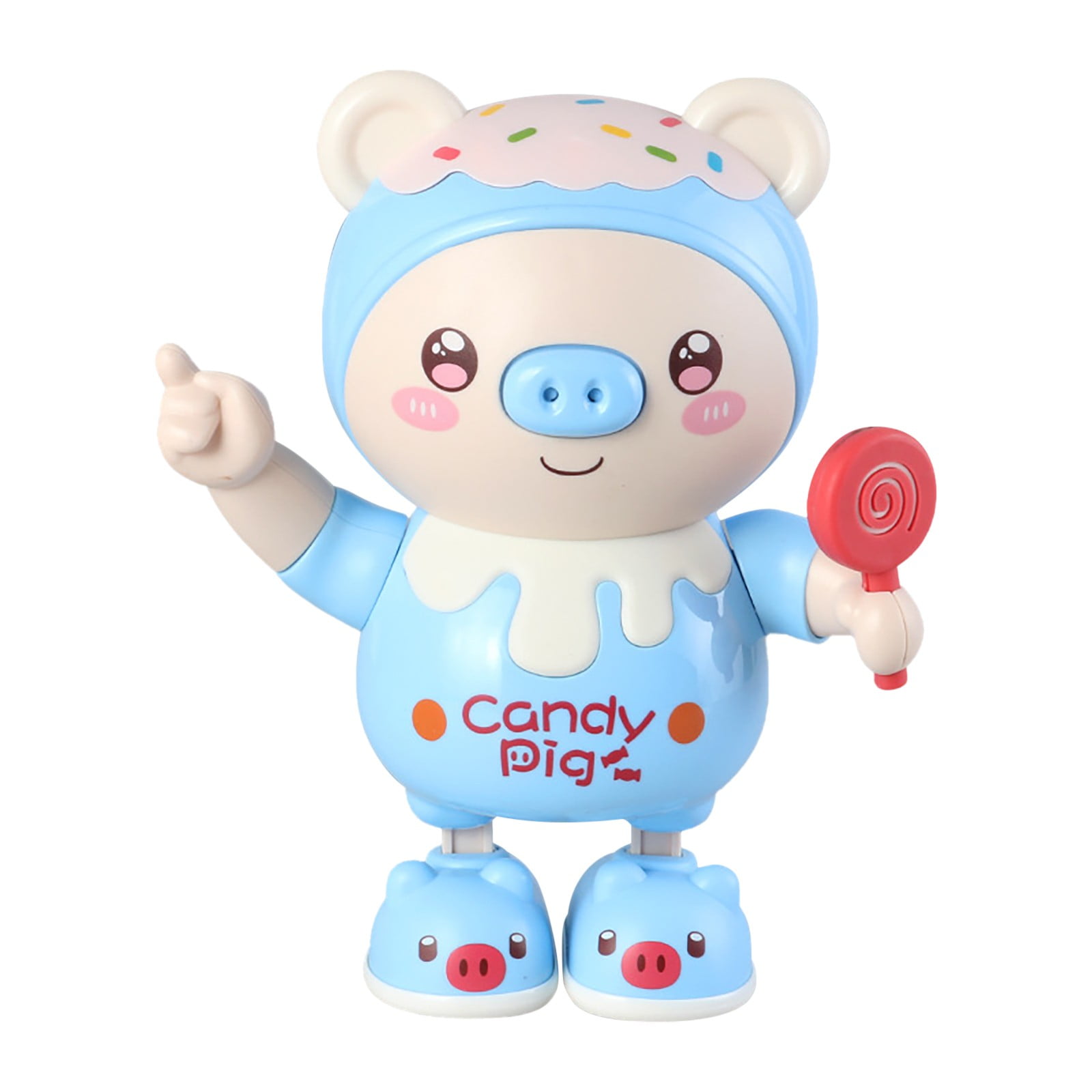 VSFAOV Pig Dancing Musical Toy Cute Crawling Walking Musical Pig Toy ...