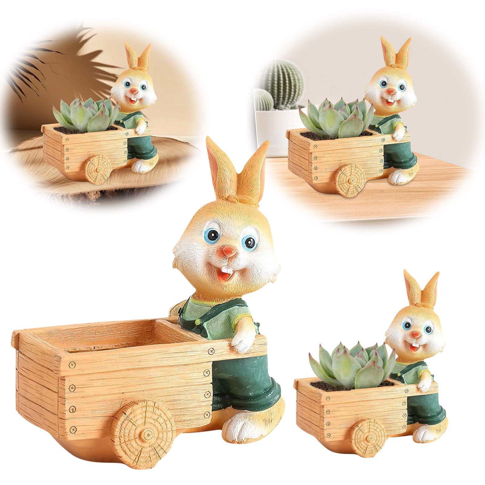 VSFAOV Rabbit Flower Pot Succulent Planter Garden Pots, Easter ...