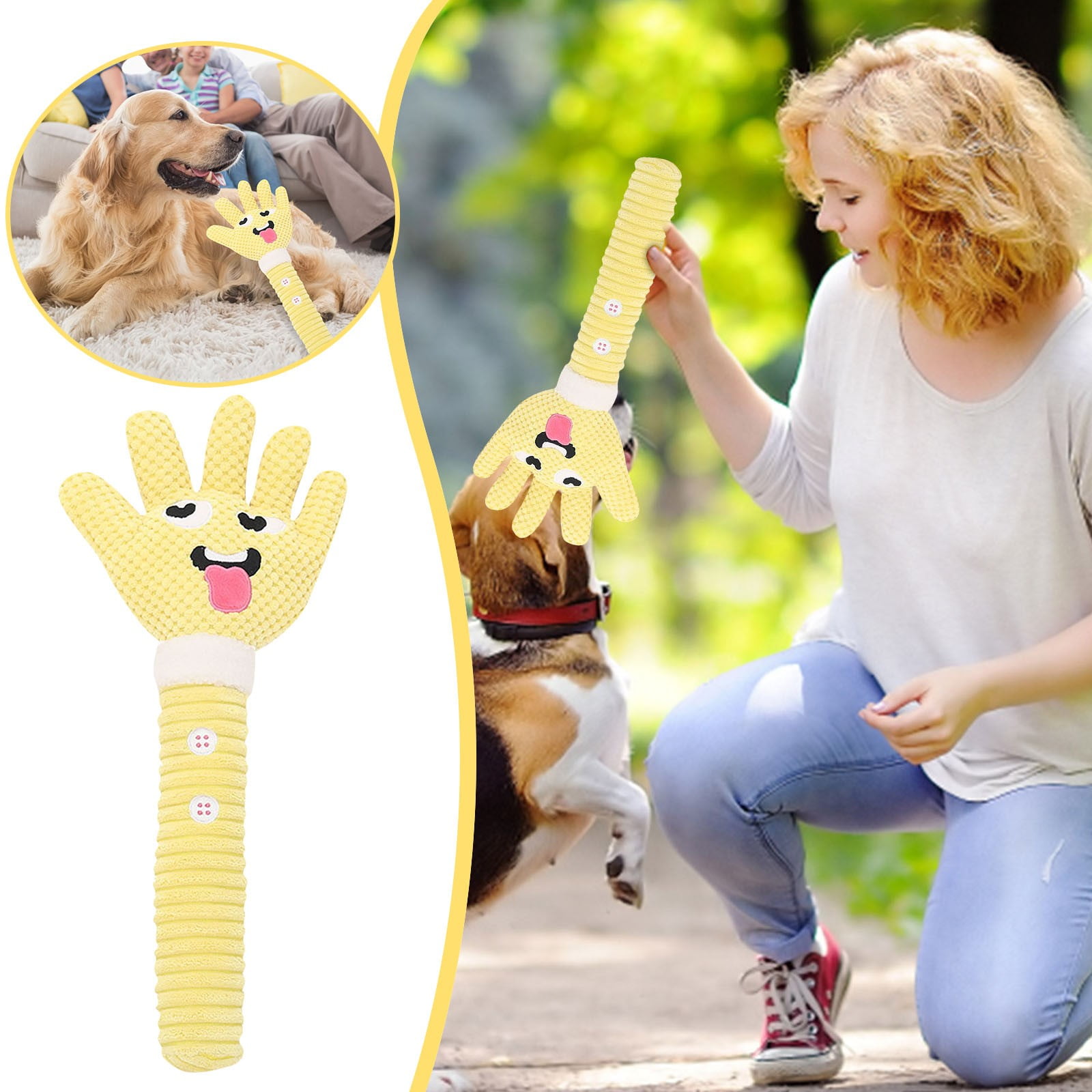 VSFAOV Squeaky Dog Toys Treat Dispensing Dog Puzzle Toys Stress Release ...