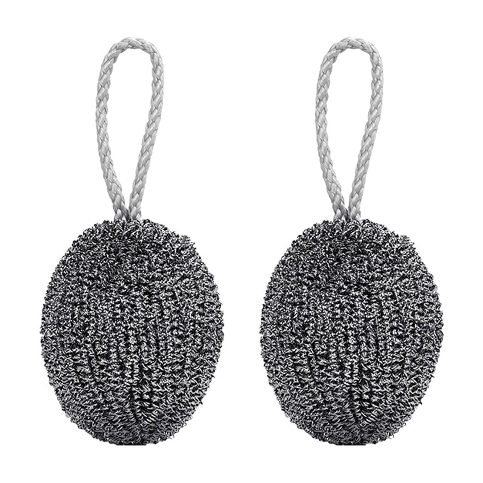 VSFAOV Stainless Steel Scrubber,Wire Metal Scrubber with Lanyard ...