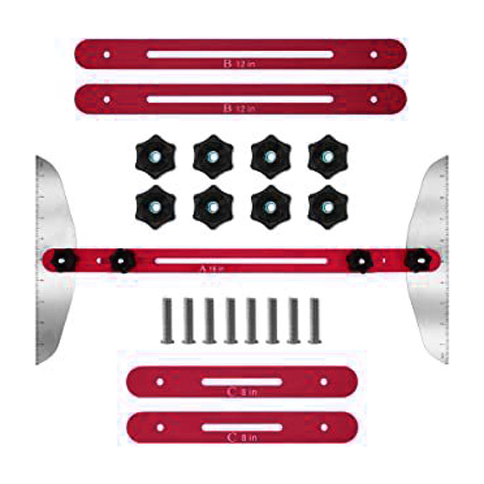 VSFAOV Stair Tread Template Tool Stair Gauge Set Shelf Layout Measuring ...