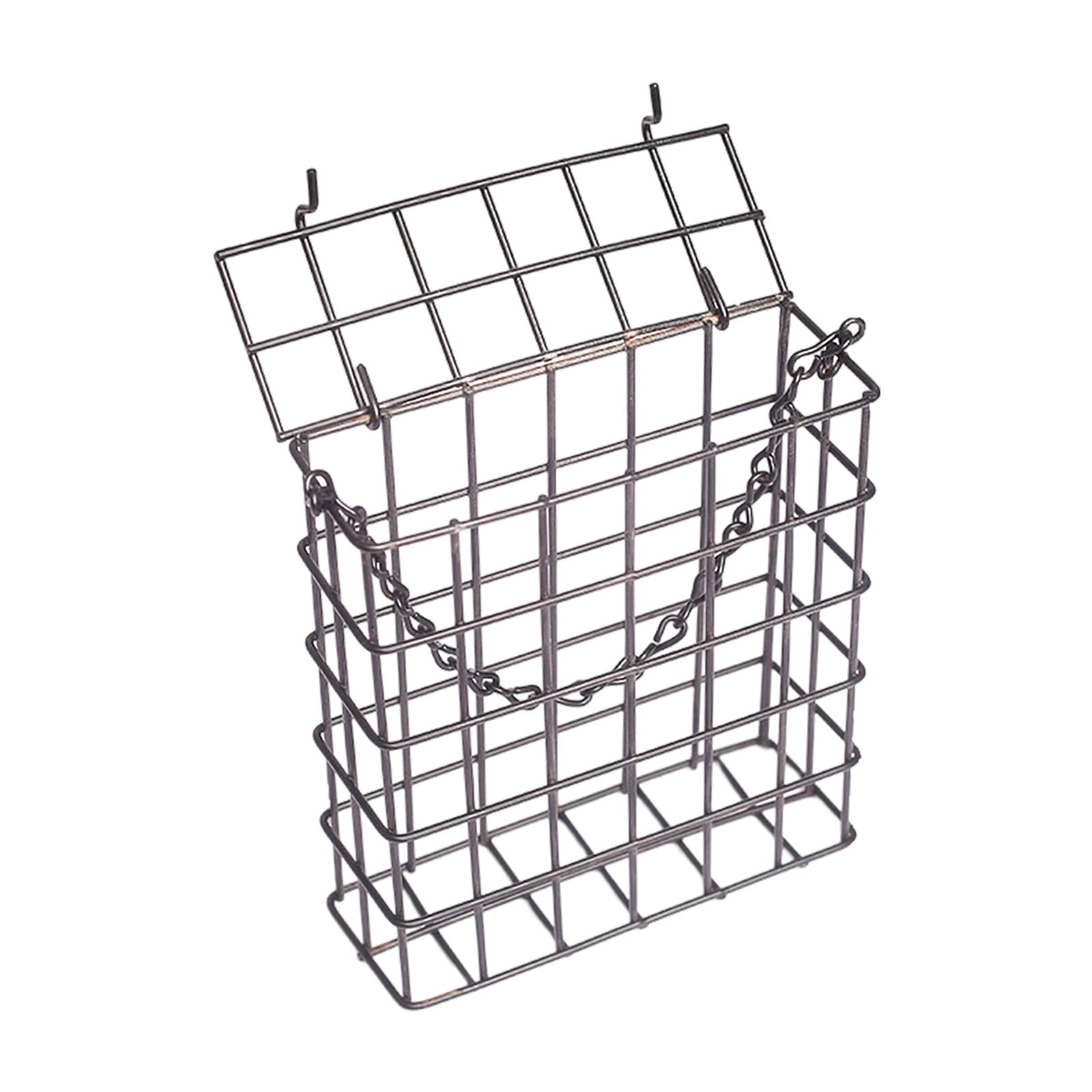 VSFAOV Suet Ball Bird Feeder, Iron Wire Bird Feeder, Square Bird Cage ...