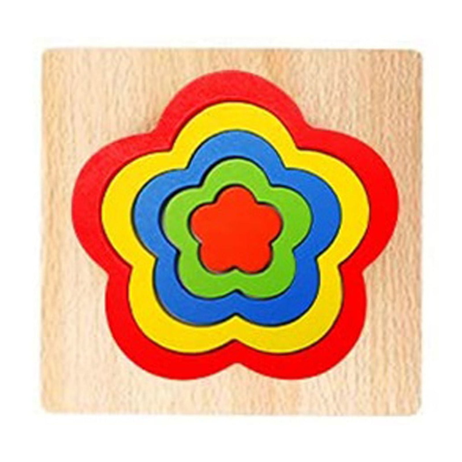 VSFAOV Toddler Puzzles Montessori Toy Wooden Shape Sorting Puzzle ...