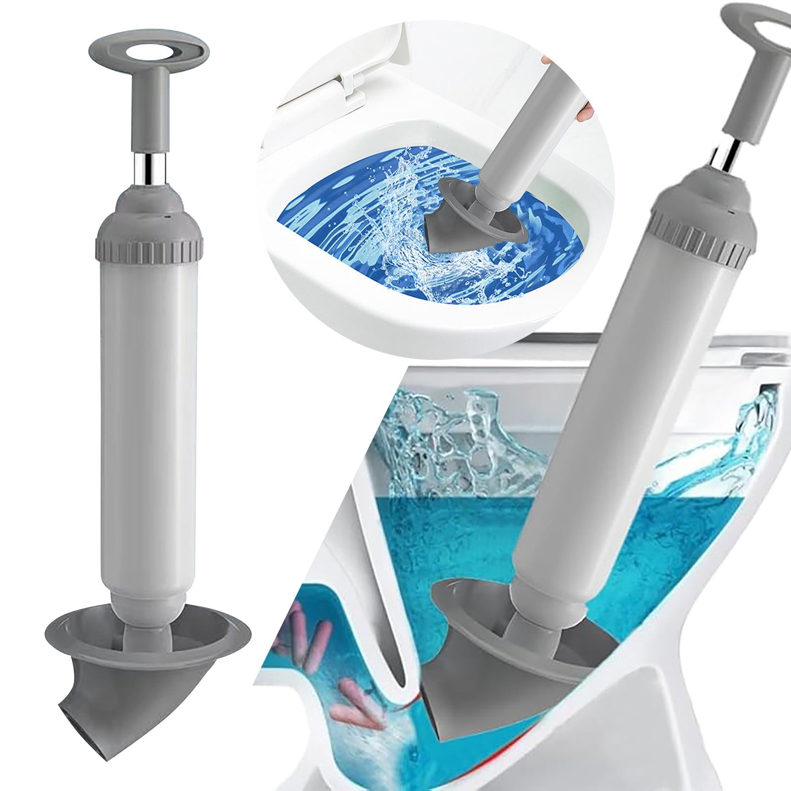 VSFAOV Toilet Plunger, 2025 UPgraded High Pressure Drain Unclogging ...