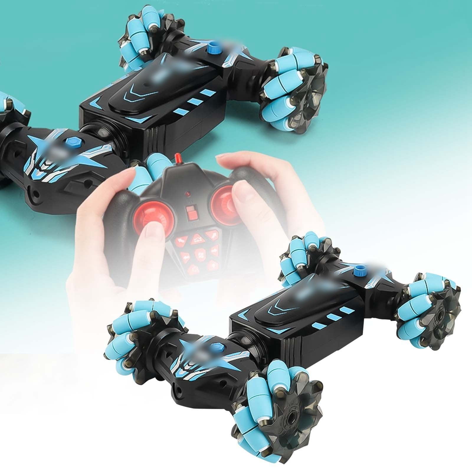 VSFAOV Travel Remote Control Stunt Car Battery Powered Remote Control ...