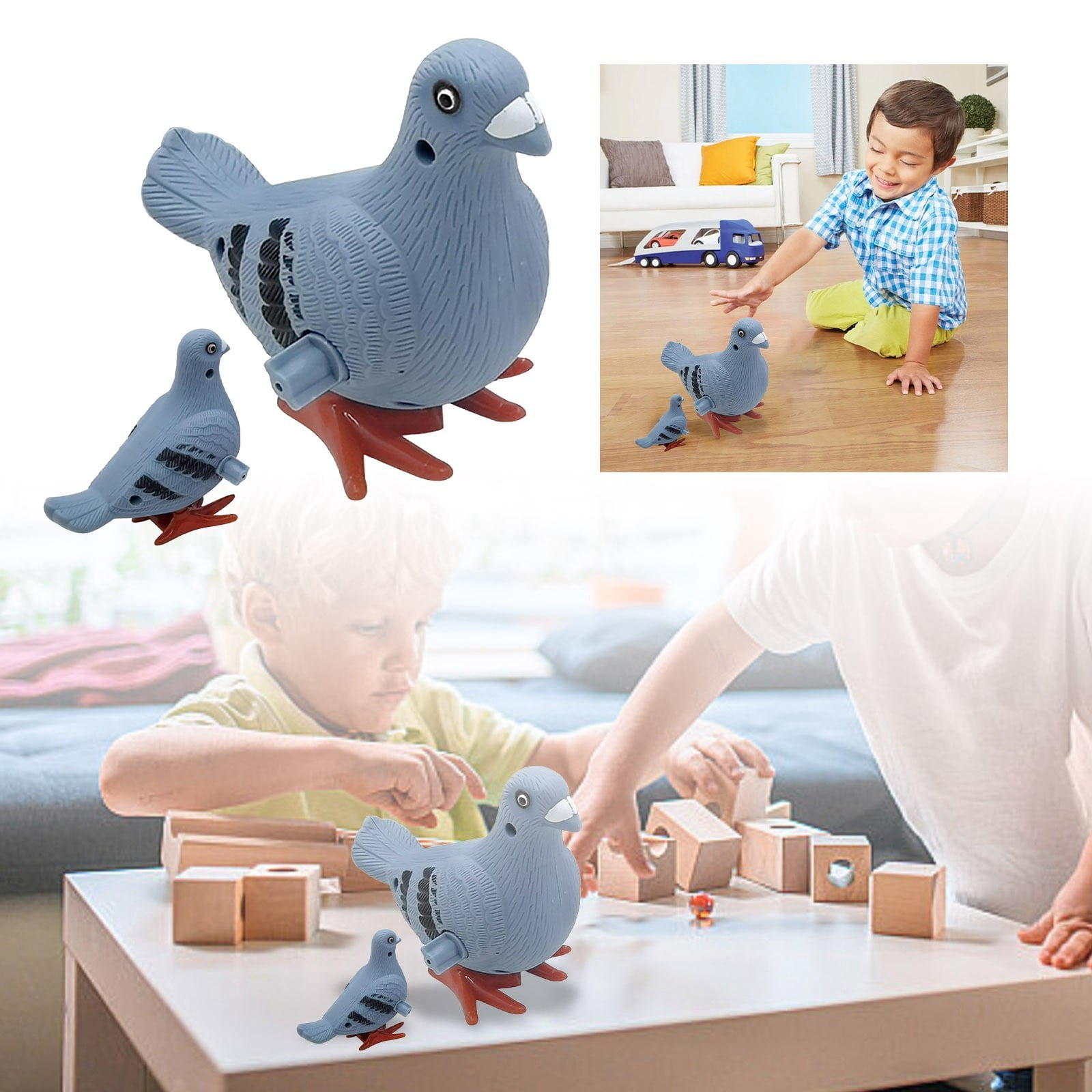 VSFAOV Wind Up Jumping Toy Spring Bird For Kids Ideal For Boys And ...