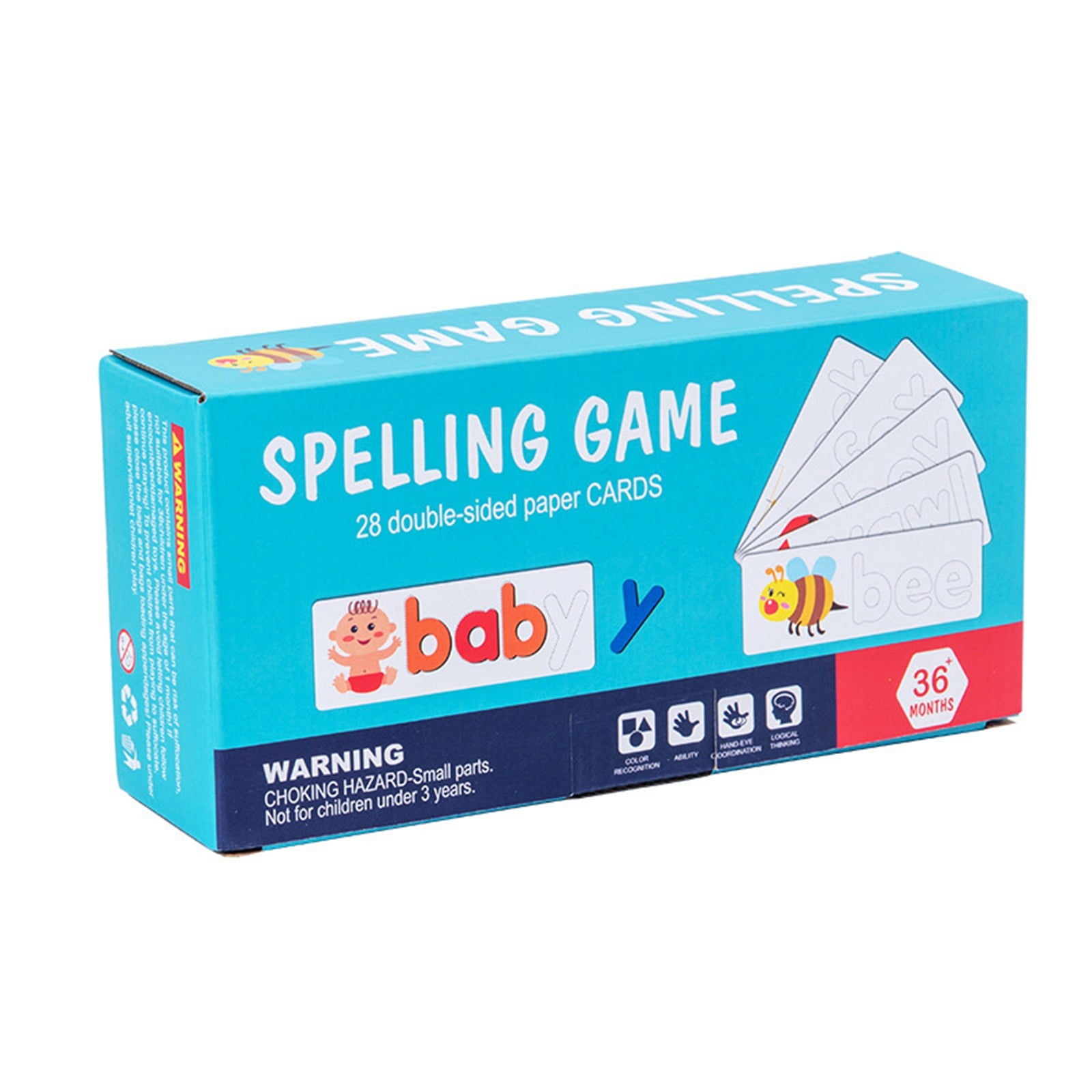 VSFAOV Wooden Children's Early Education Word Game English Letter ...