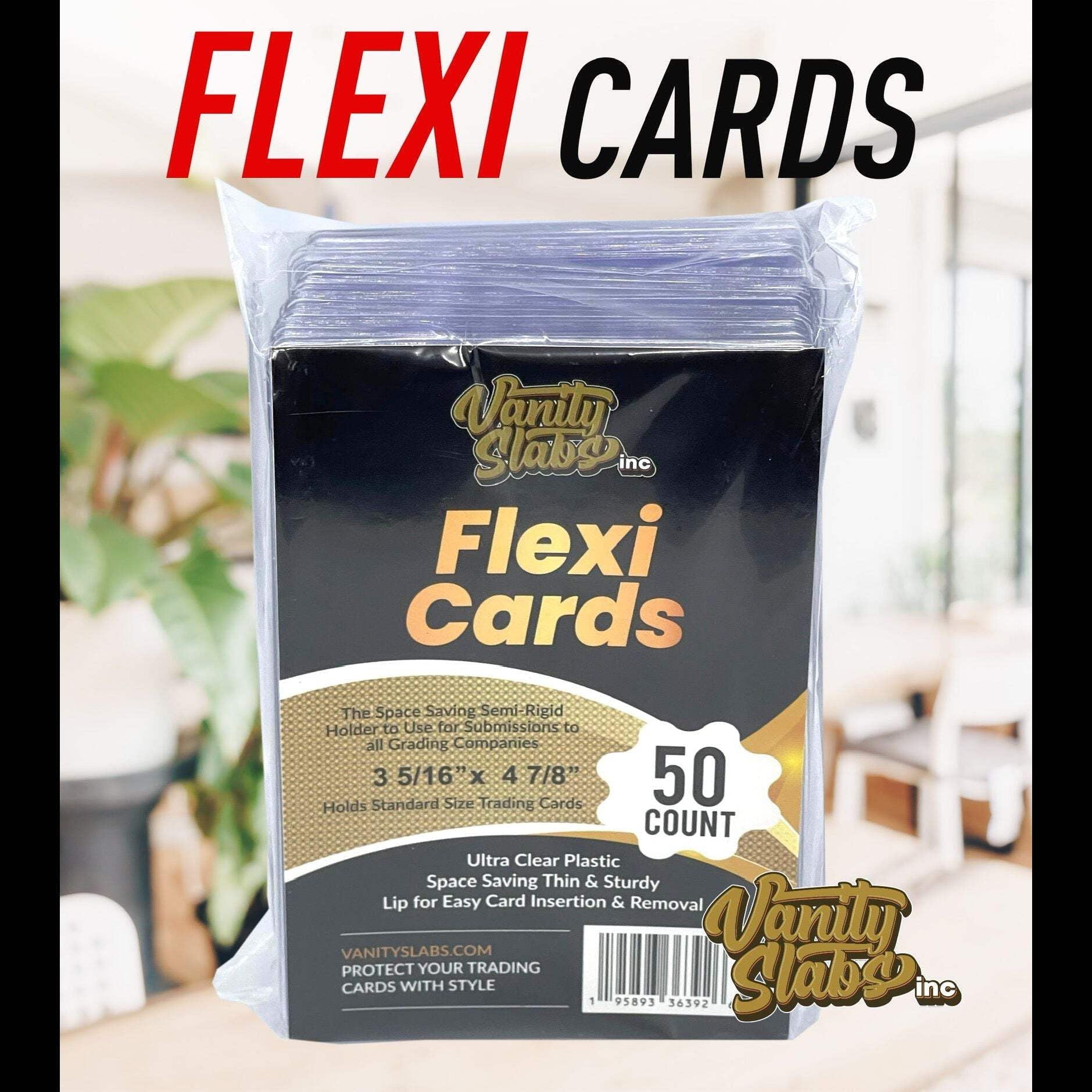 VSI Flexi Cards (50 Count Pack) Semi Rigid Card Holders Saver for ...