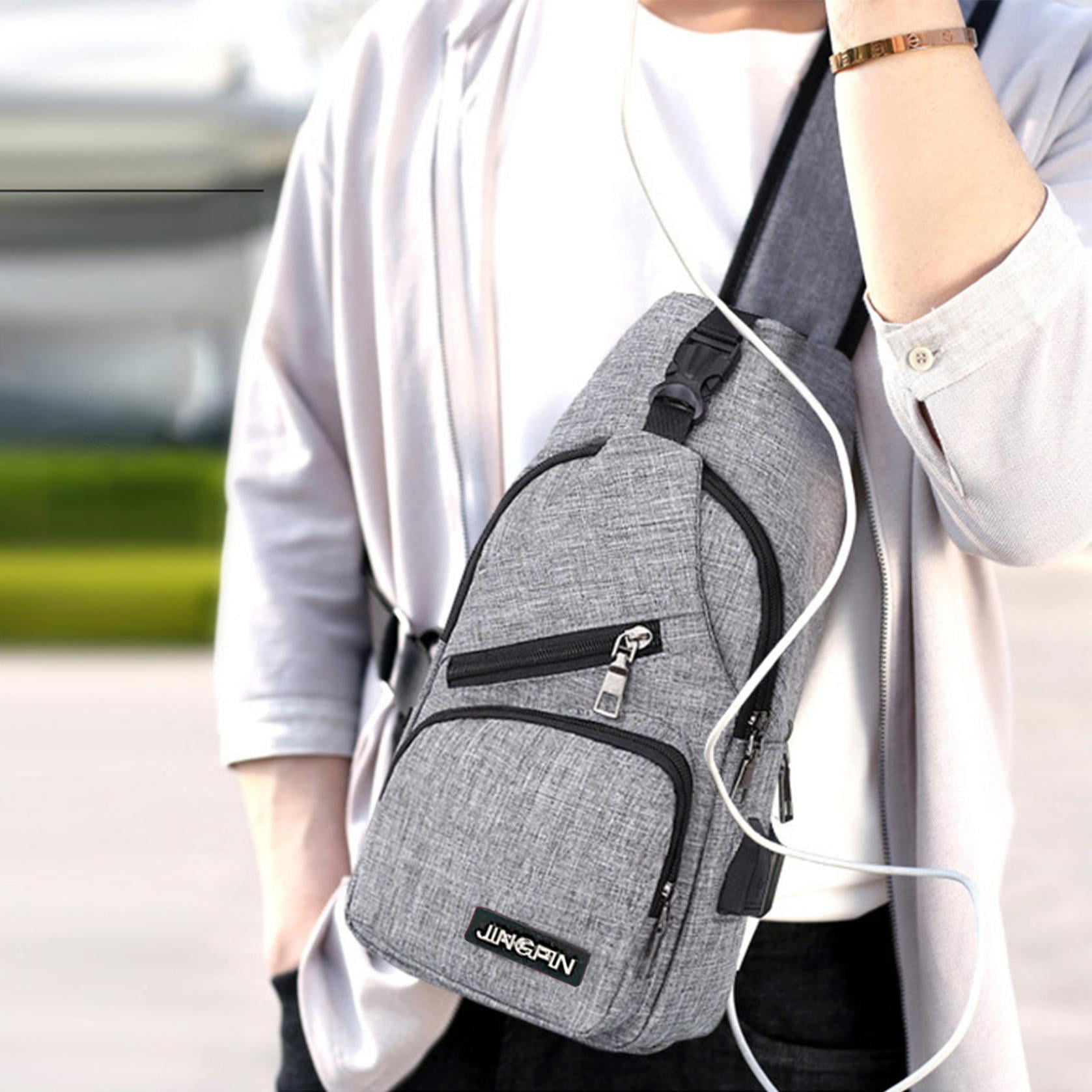 VSSSJ Large Capacity Sling Bag Crossbody Backpack for Women Men ...