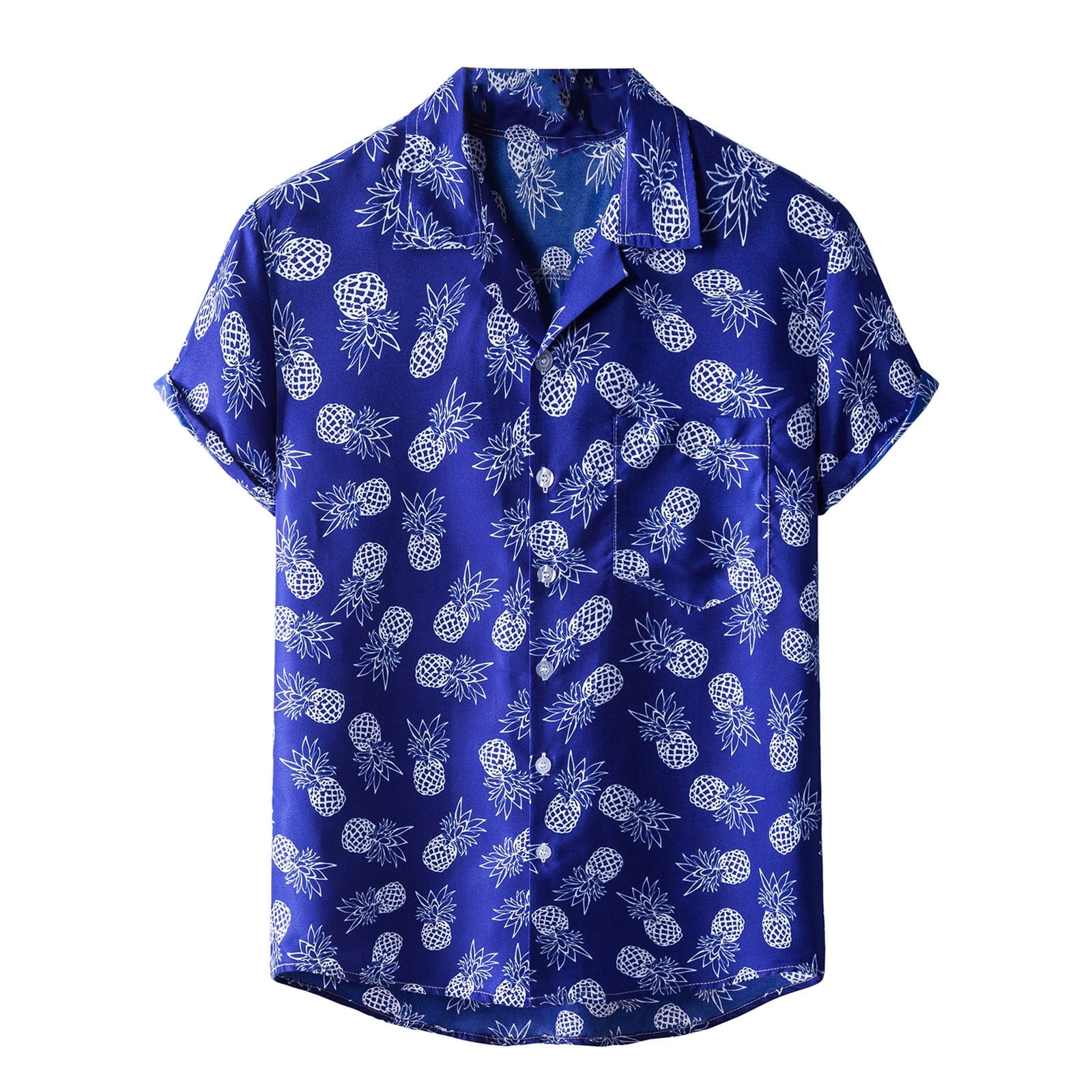VSSSJ Men Hawaiian Shirts Loose Fit Casual Button Down Short Sleeve ...