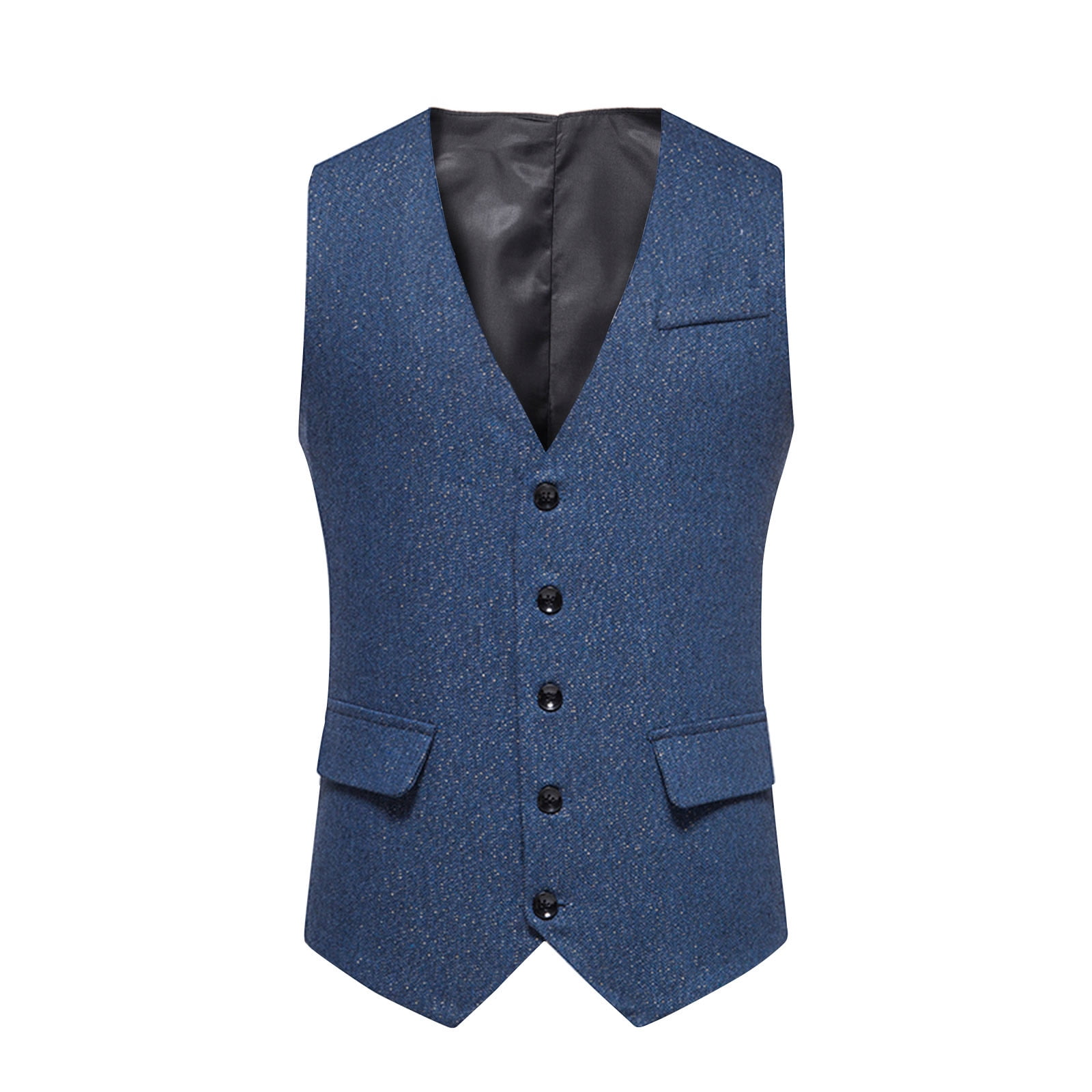 VSSSJ Men's Fashion Retro Vest with Pocket Oversized Fit Solid Color ...