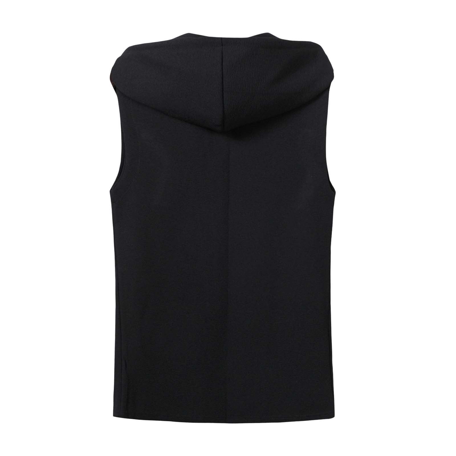 VSSSJ Men's Thin Lightweight Vest with Hooded Relaxed Fit Solid Color ...