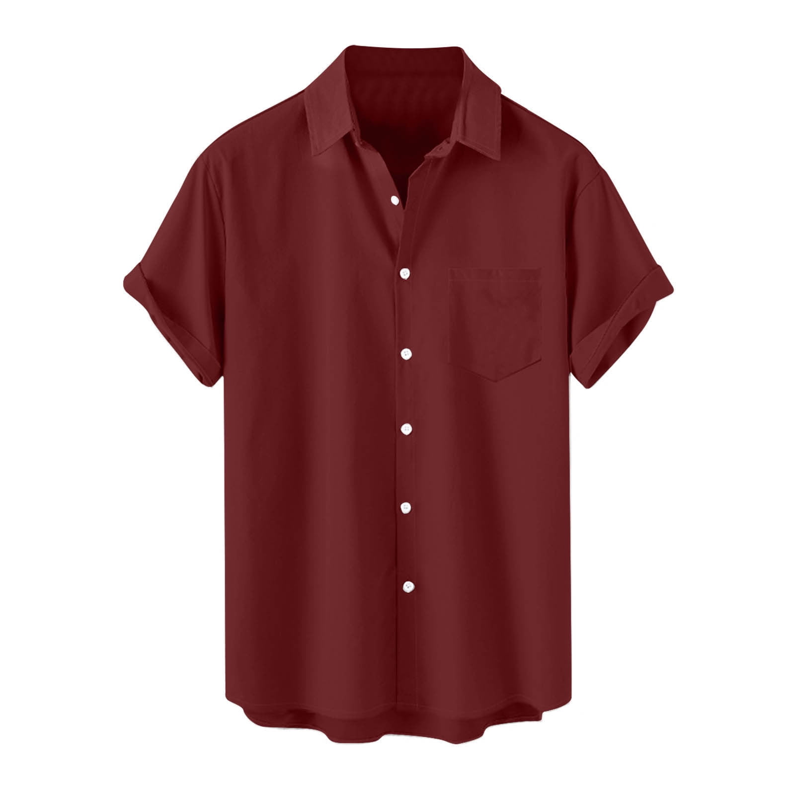 VSSSJ Mens Summer Shirts Casual Button Down Short Sleeve Shirt Relaxed ...