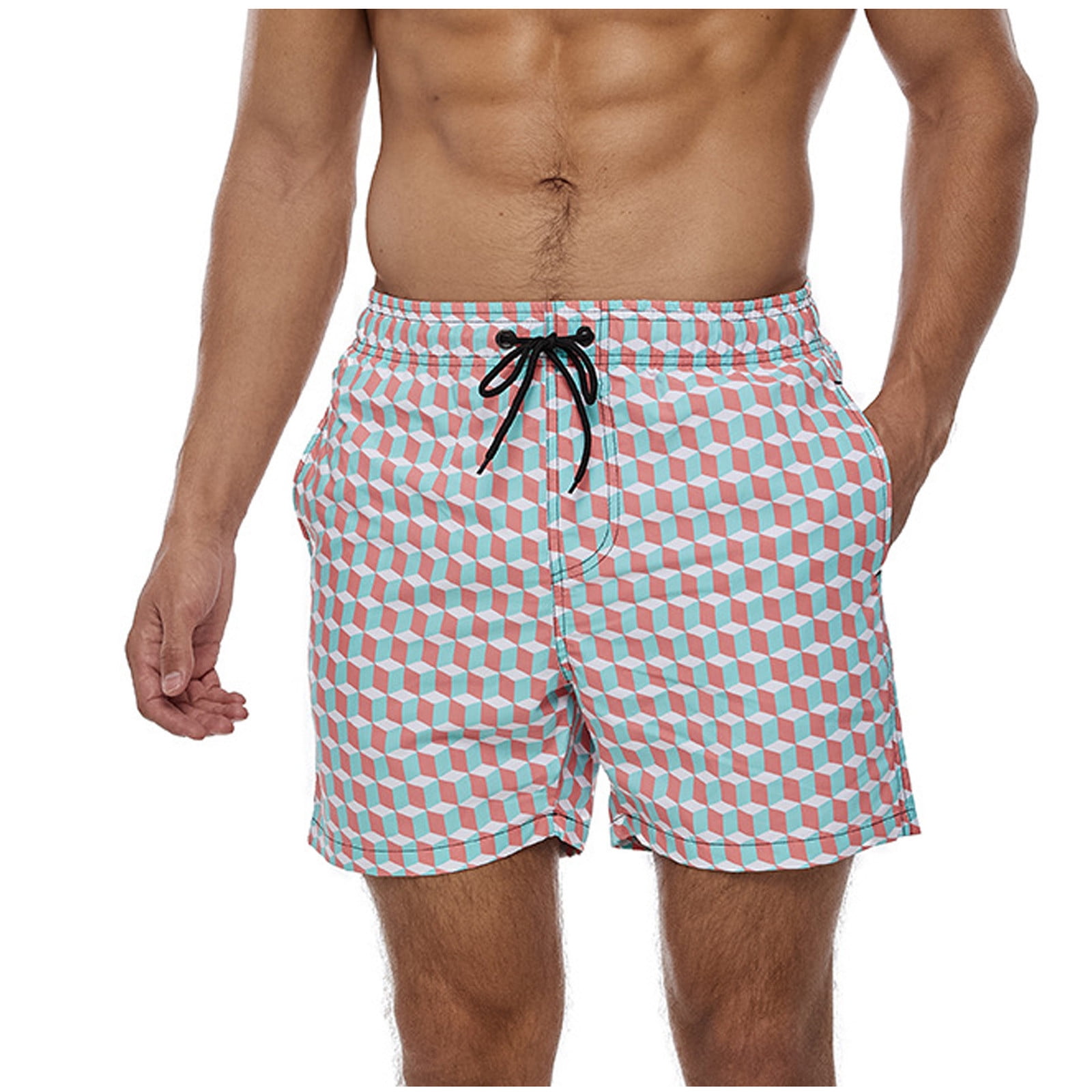 Vsssj Quick Dry Swim Trunks For Men Surf Board Shorts Comfy Drawstring