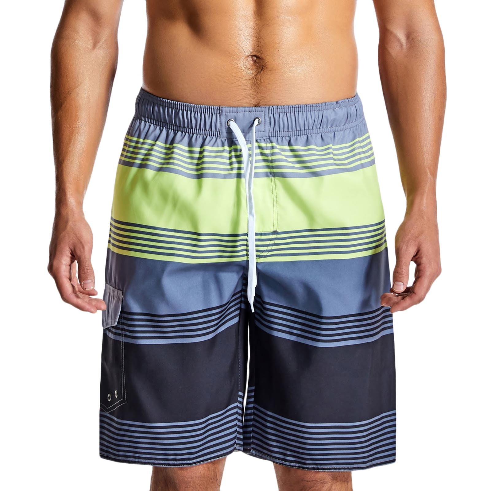 Vsssj Swim Trunks For Men Elastic Drawstring Waist Casual Breathable