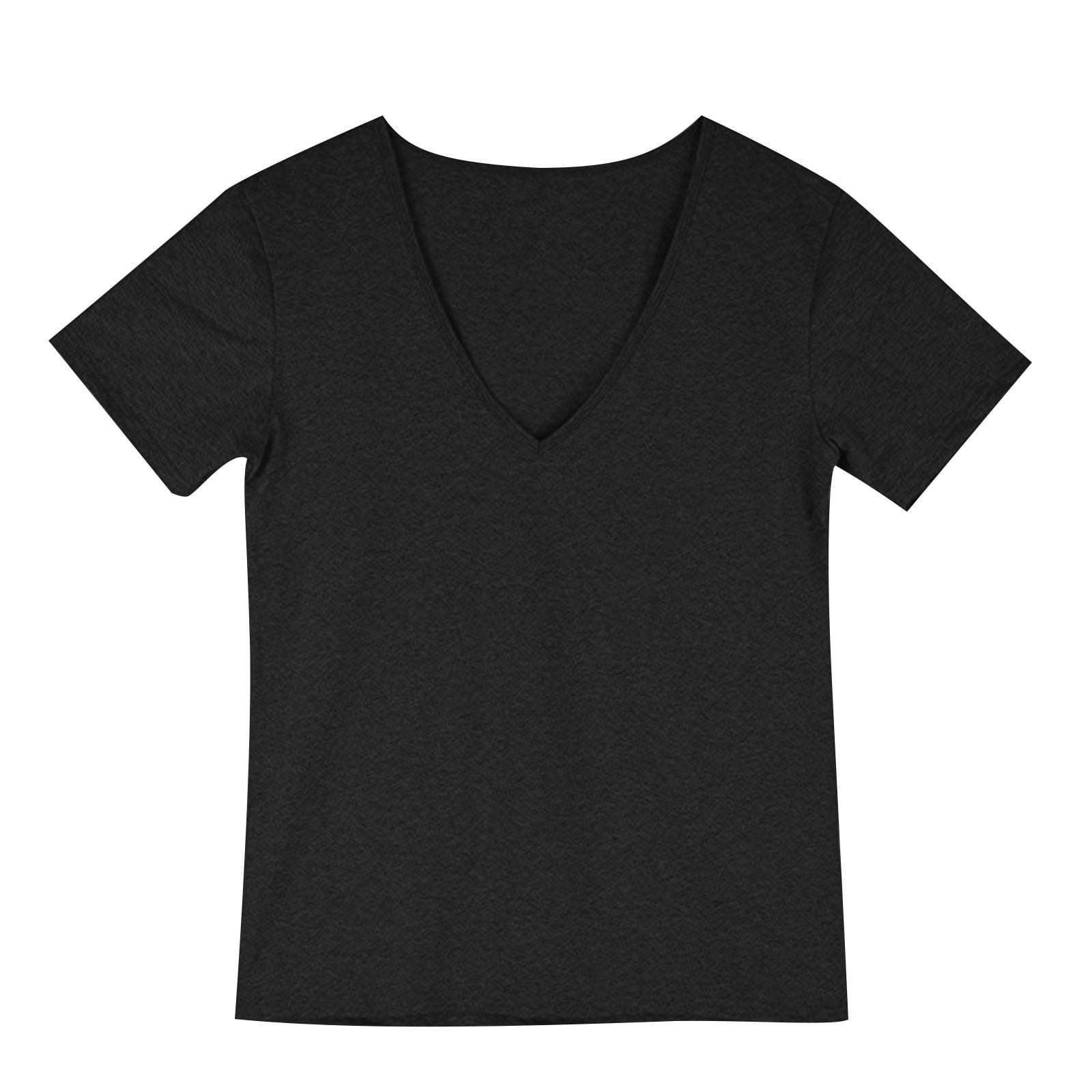 VSSSJ V Neck T Shirts for Men Muscle Slim Fit Stretch Gym Workout Tee ...