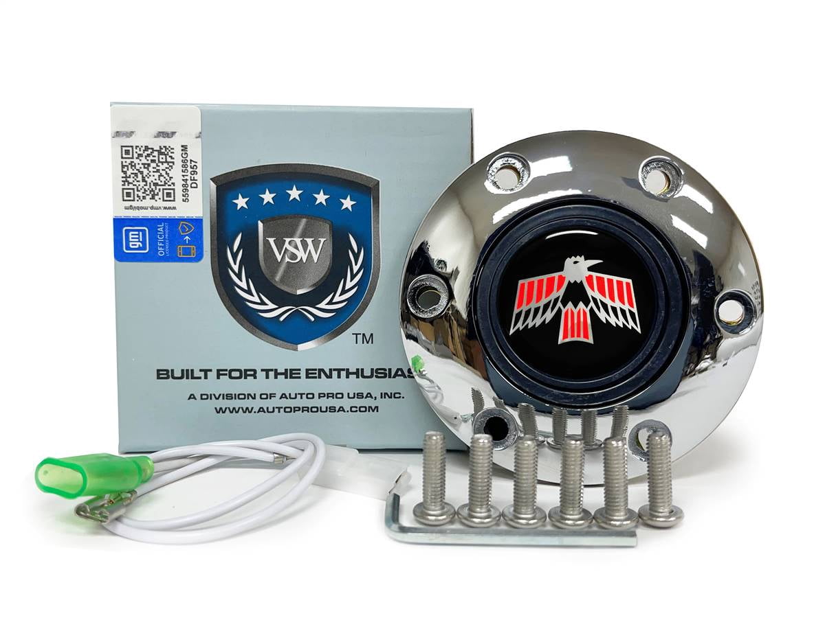 VSW 6-Bolt Chrome Horn Button with 1967-69 Firebird Emblem STE1029CHR ...