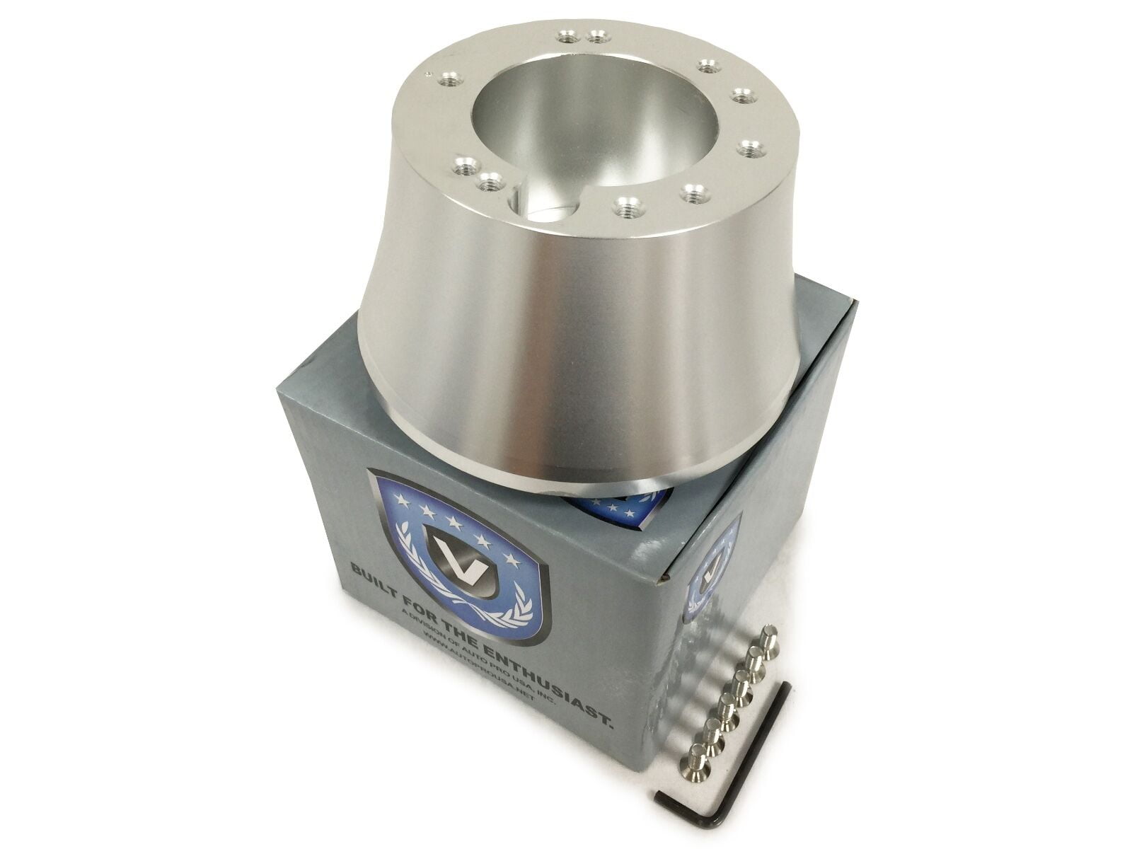 VSW 6-Bolt Silver Steering Wheel Hub Adapter Compatible with 1970-1987 ...