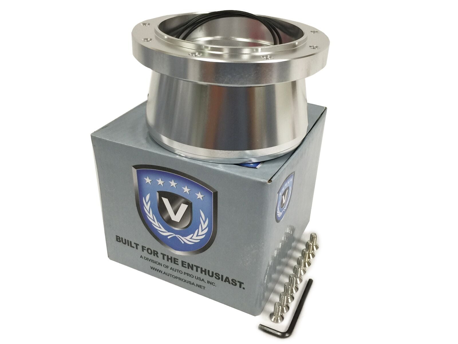VSW 9-Bolt Silver Steering Wheel Hub Adapter Compatible with 1979-1982 ...