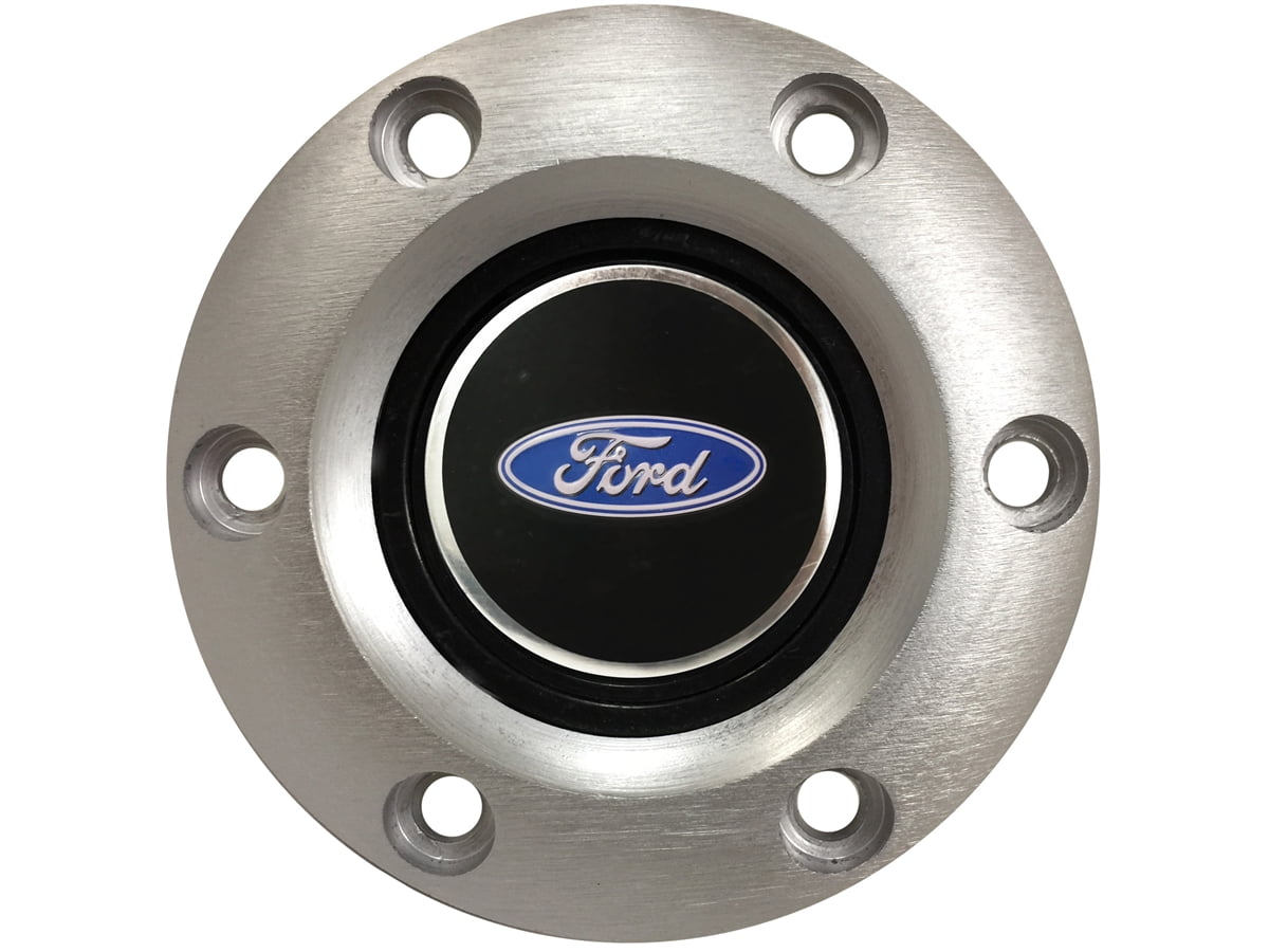 VSW S6 Brushed Horn Button Compatible with 6 Bolt Steering Wheel, Ford ...